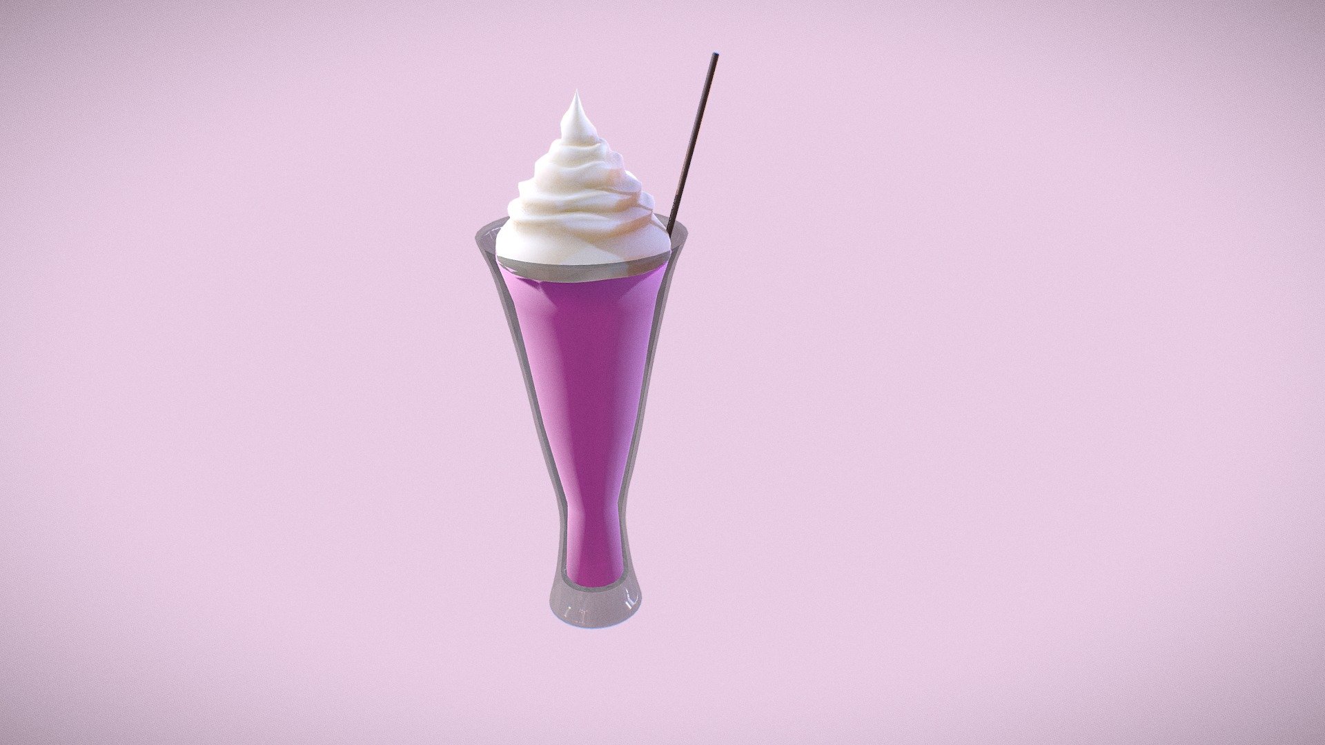 Milkshake - 3D model by Darren (@darrentzu) [0d61dd3] - Sketchfab