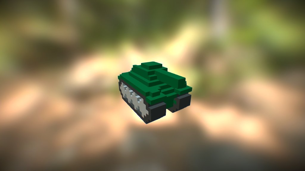 Green Tank - 3D model by porkite [0d643ef] - Sketchfab