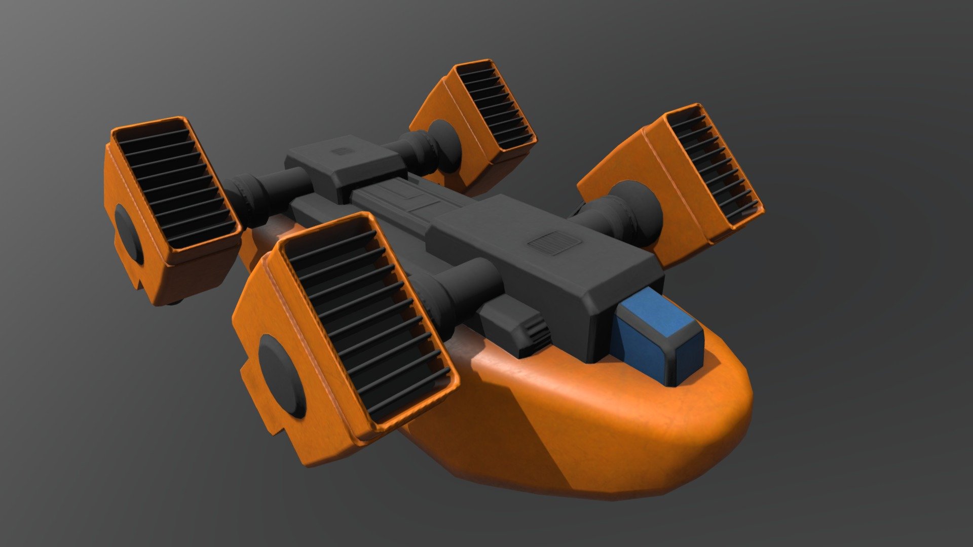 Space Ship Low Poly - 3D model by Luca97 (@LucaTrollo97) [0d65d8e ...