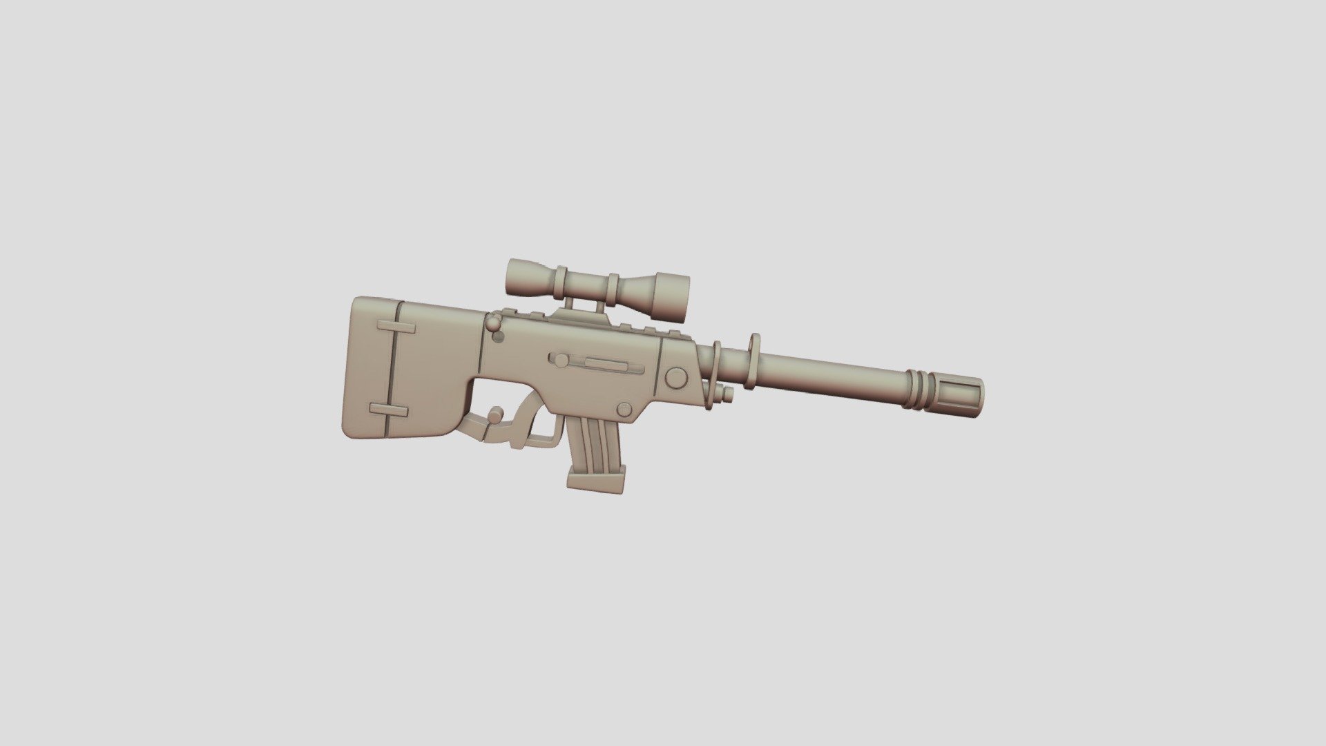 stylized sniper - 3D model by _harezadm [0d663f0] - Sketchfab