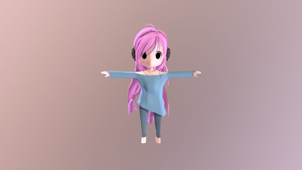 Anime Characters - A 3D model collection by fleshmobproductions - Sketchfab