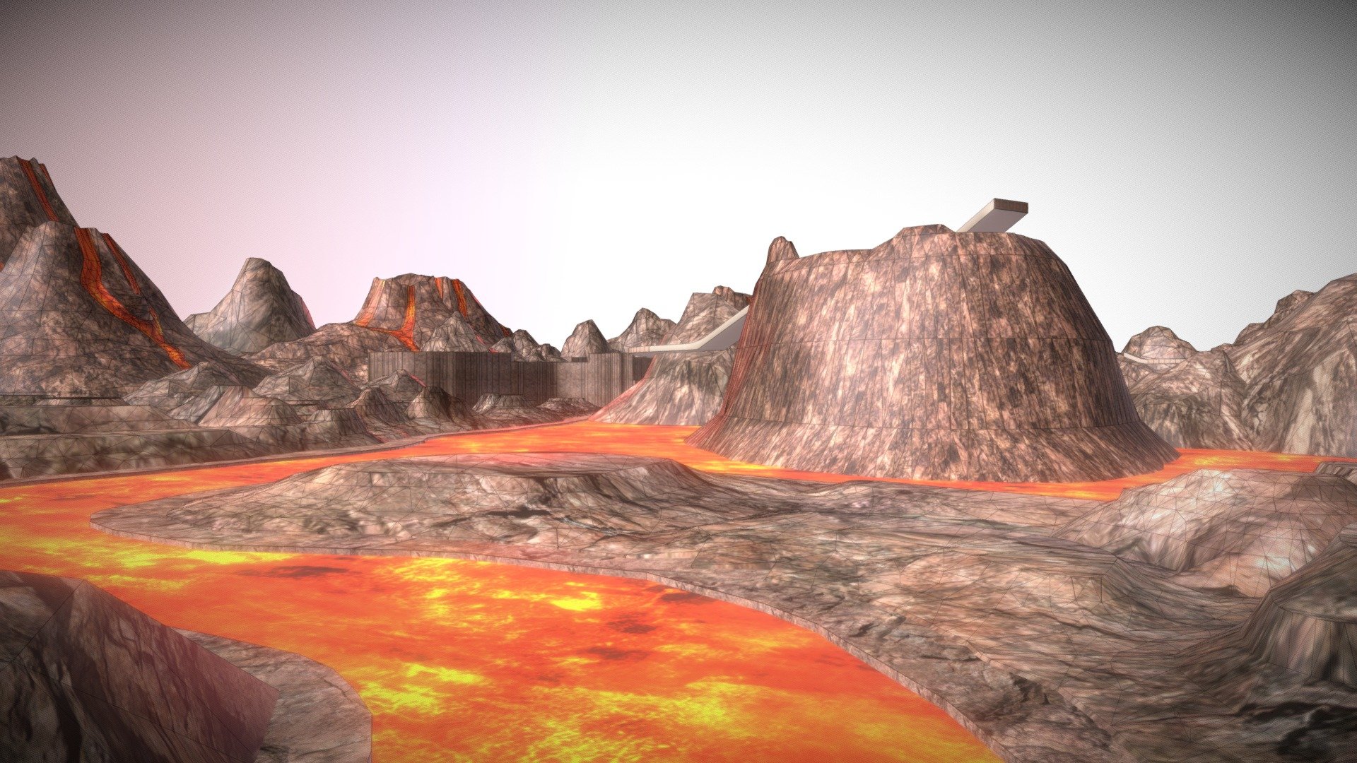 Volcano Valley - Download Free 3D model by Superfamicom (@ruizruizharry ...