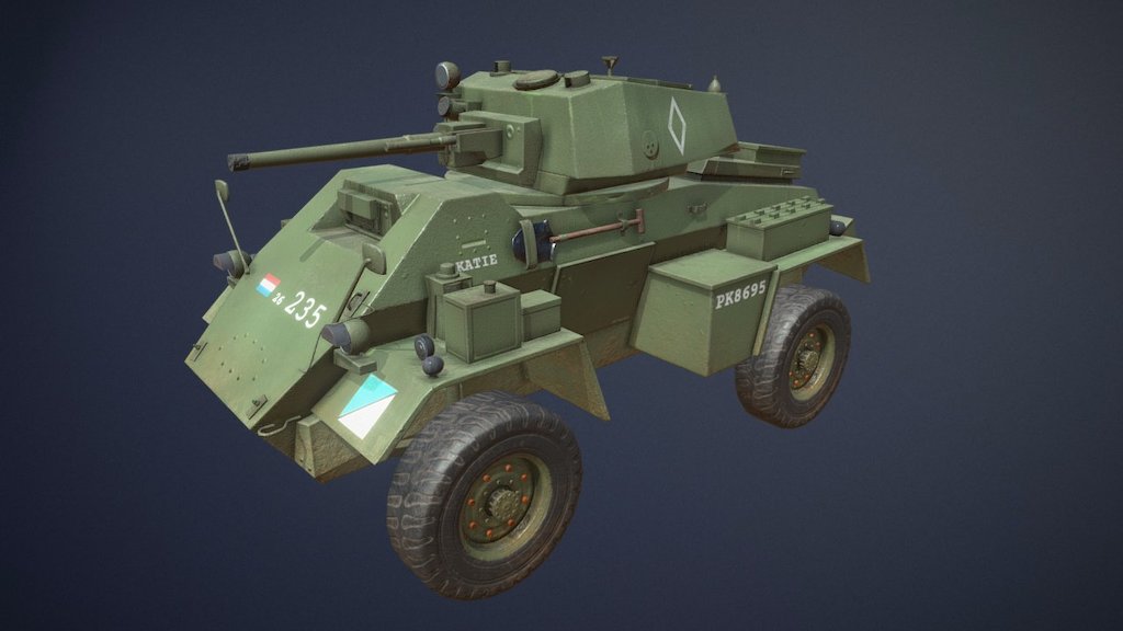 Humber Armoured Car game-ready asset - Download Free 3D model by ...