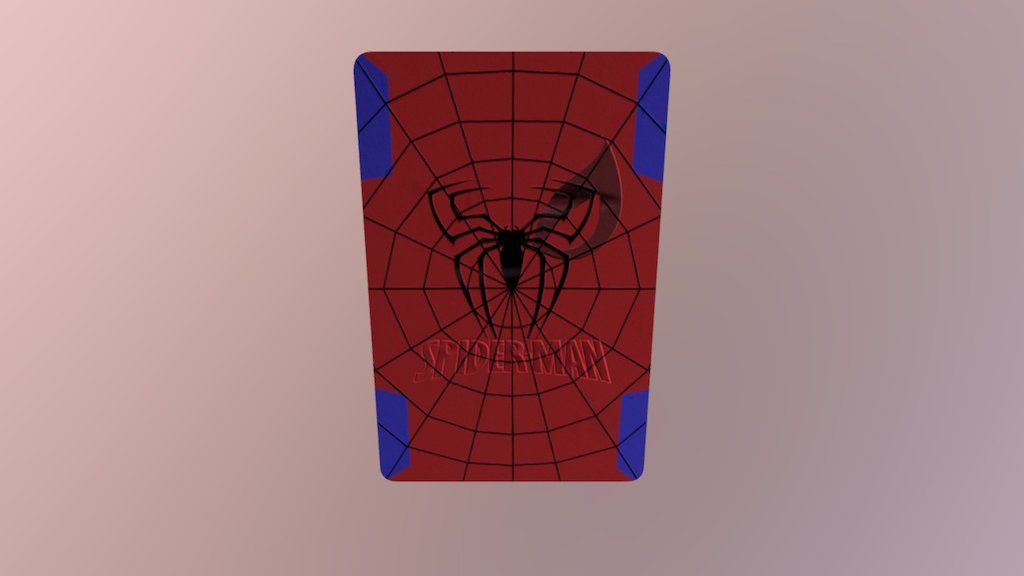 spiderman card - 3D model by RenGrace [0d6c1c3] - Sketchfab