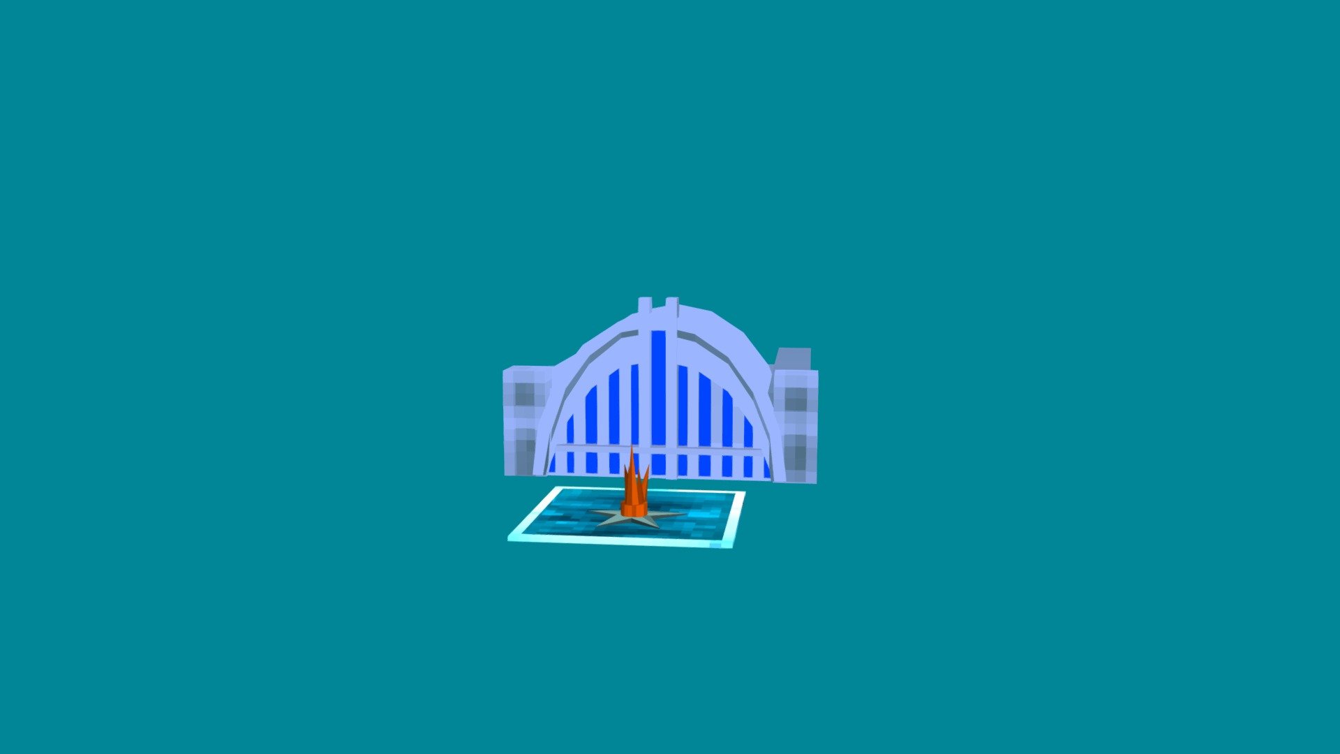Hall of Justice (asset design project) - 3D model by AyazMalik [0d6d1b9 ...