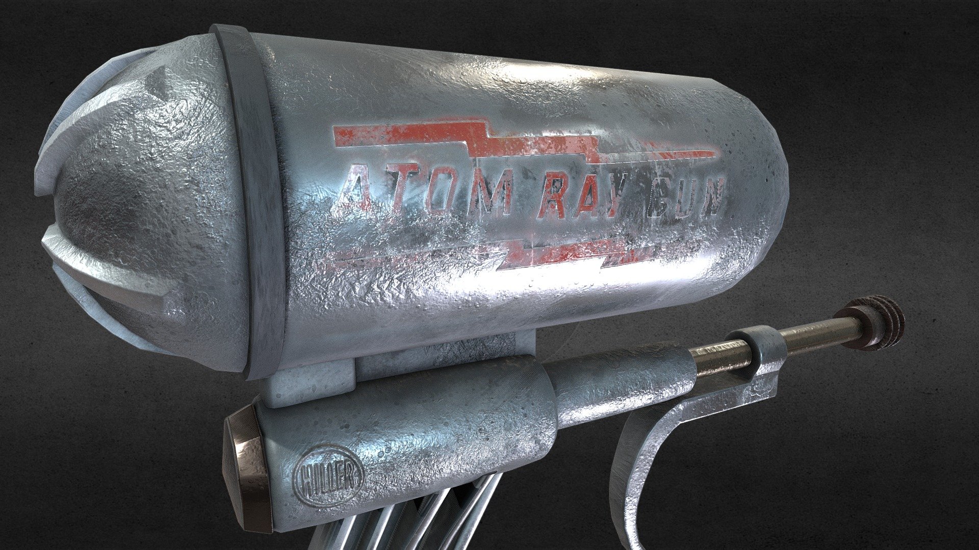 Atom Ray Gun - 3D model by cassidymarshall [0d713d0] - Sketchfab