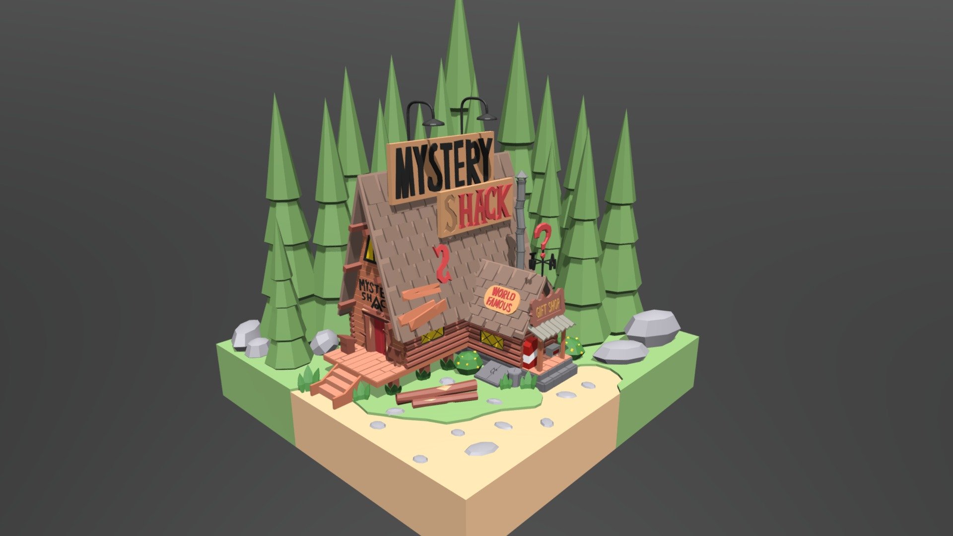 Gravity Falls Mystery Shack - 3D model by marksvell228 [0d71baa ...