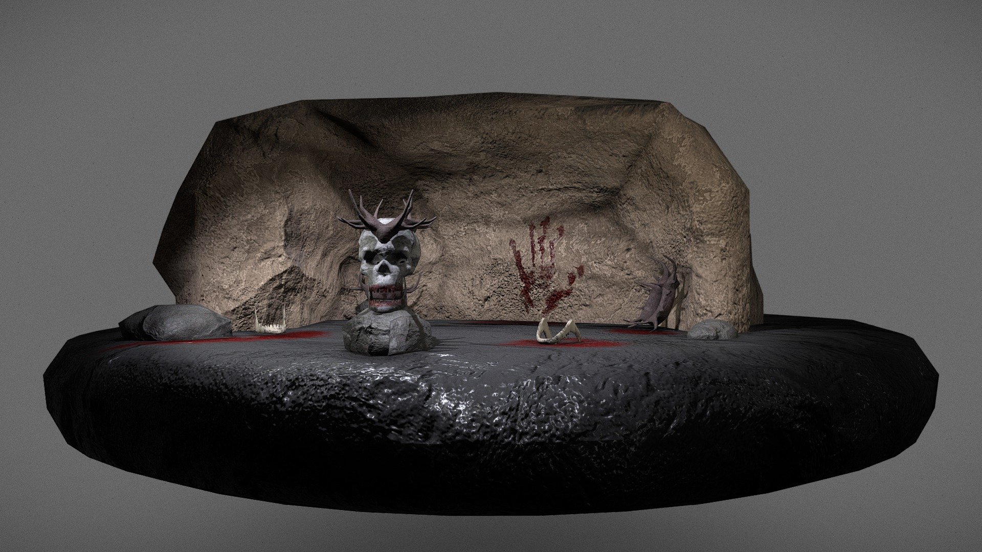 skull demon cave - 3D model by coco2710 [0d76e2a] - Sketchfab