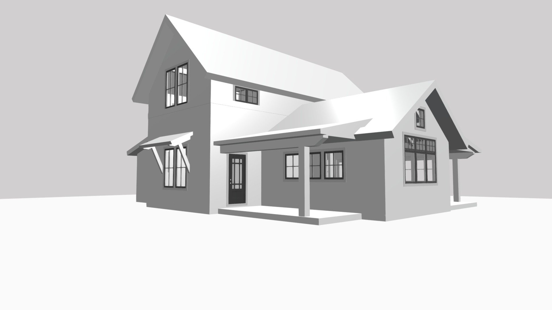 Farmhouse - 3D model by Timberbuilt (@Timberbuilt.Inc) [0d77c0d ...