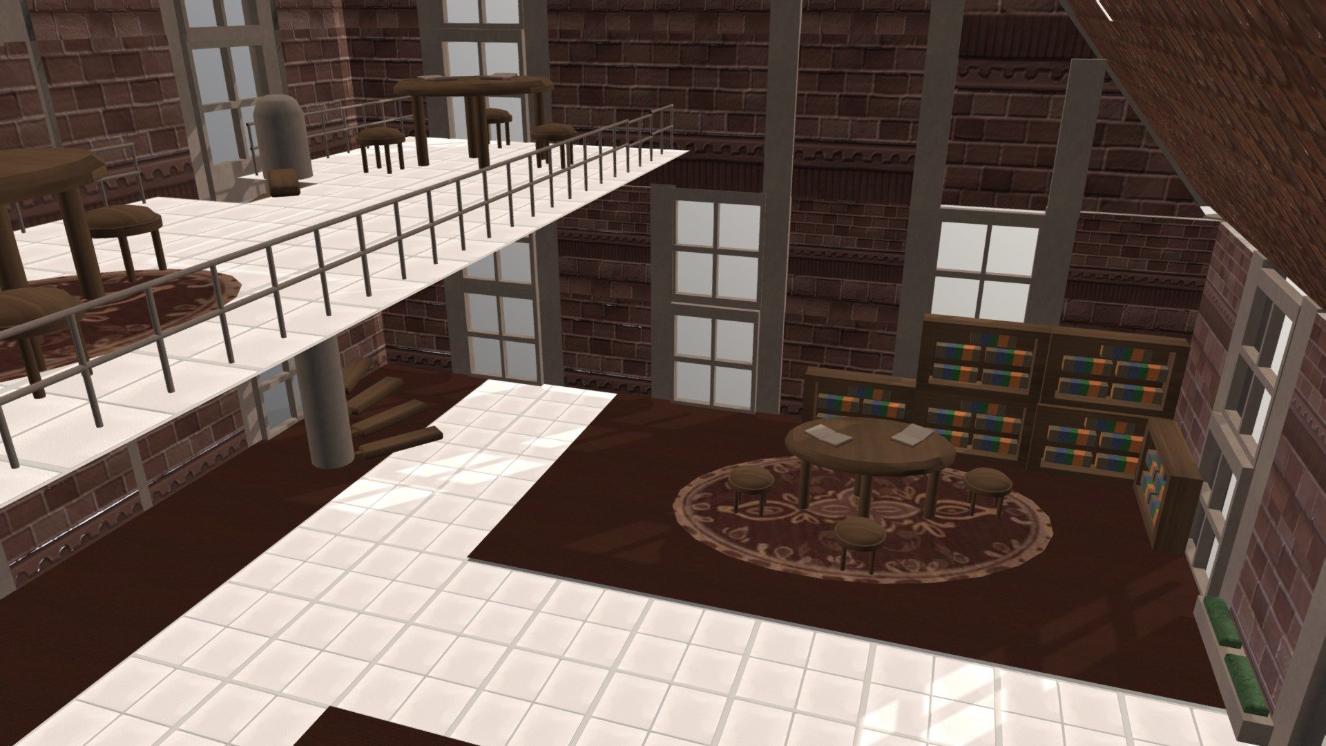 LibraryBuilding - 3D model by ellamtayy [0d77c15] - Sketchfab