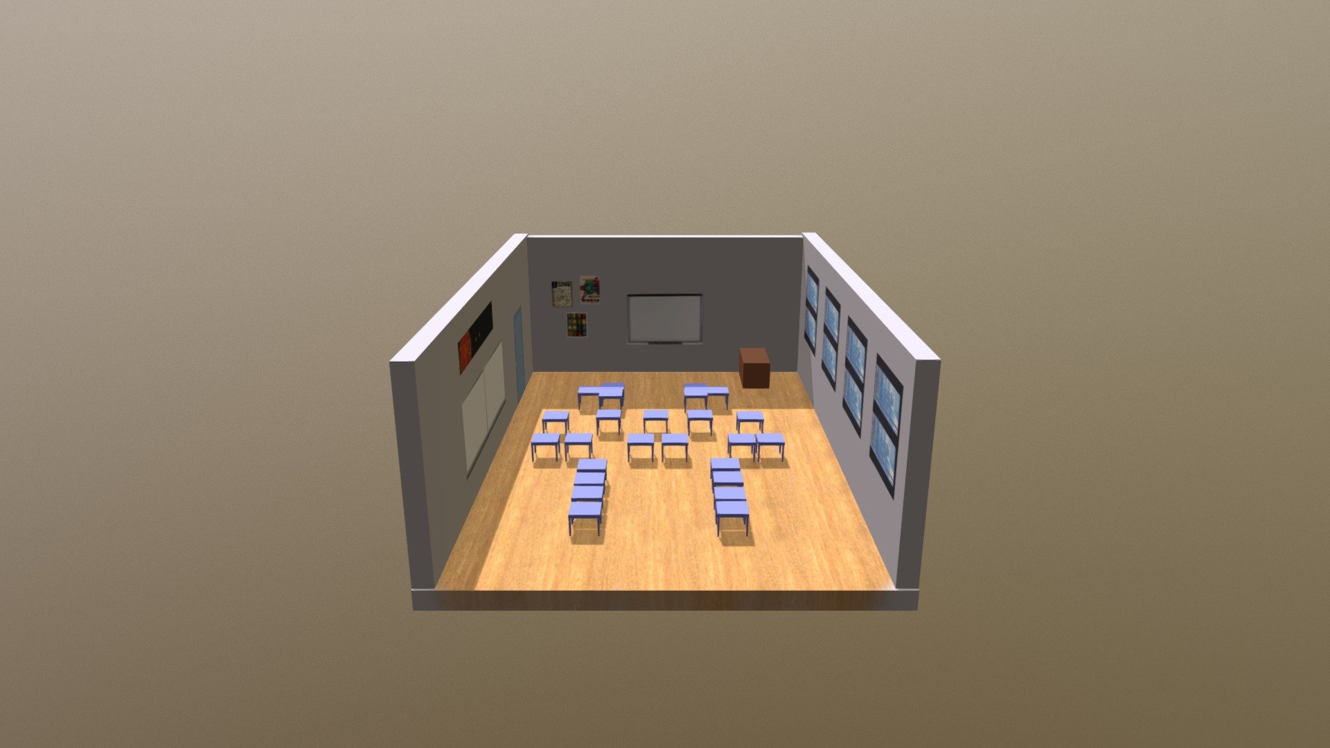 Virtual Classroom Set Up FBX - 3D model by verityfalls [0d781d5 ...