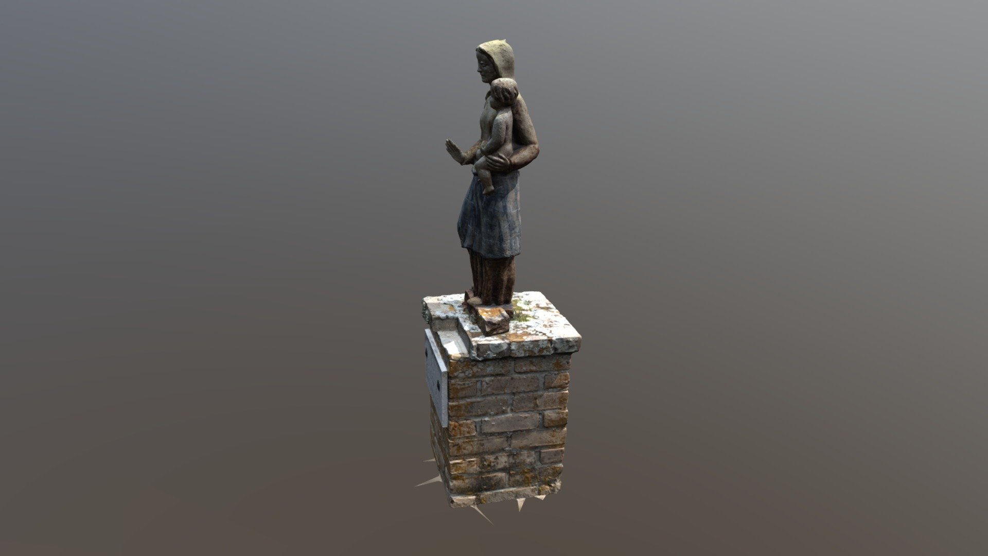 Statue - 3D model by flaxcon [0d7c9f1] - Sketchfab