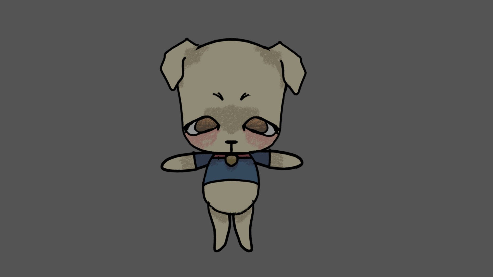 2D Dog - 3D model by Samantha Haddock (@samanthahaddock) [0d7ddb2 ...