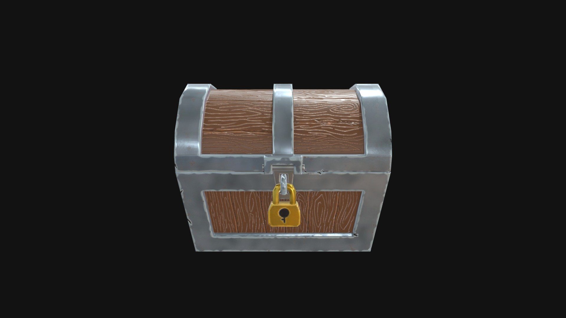 Stylized treasure chest - 3D model by NatalieTeo [0d7e999] - Sketchfab
