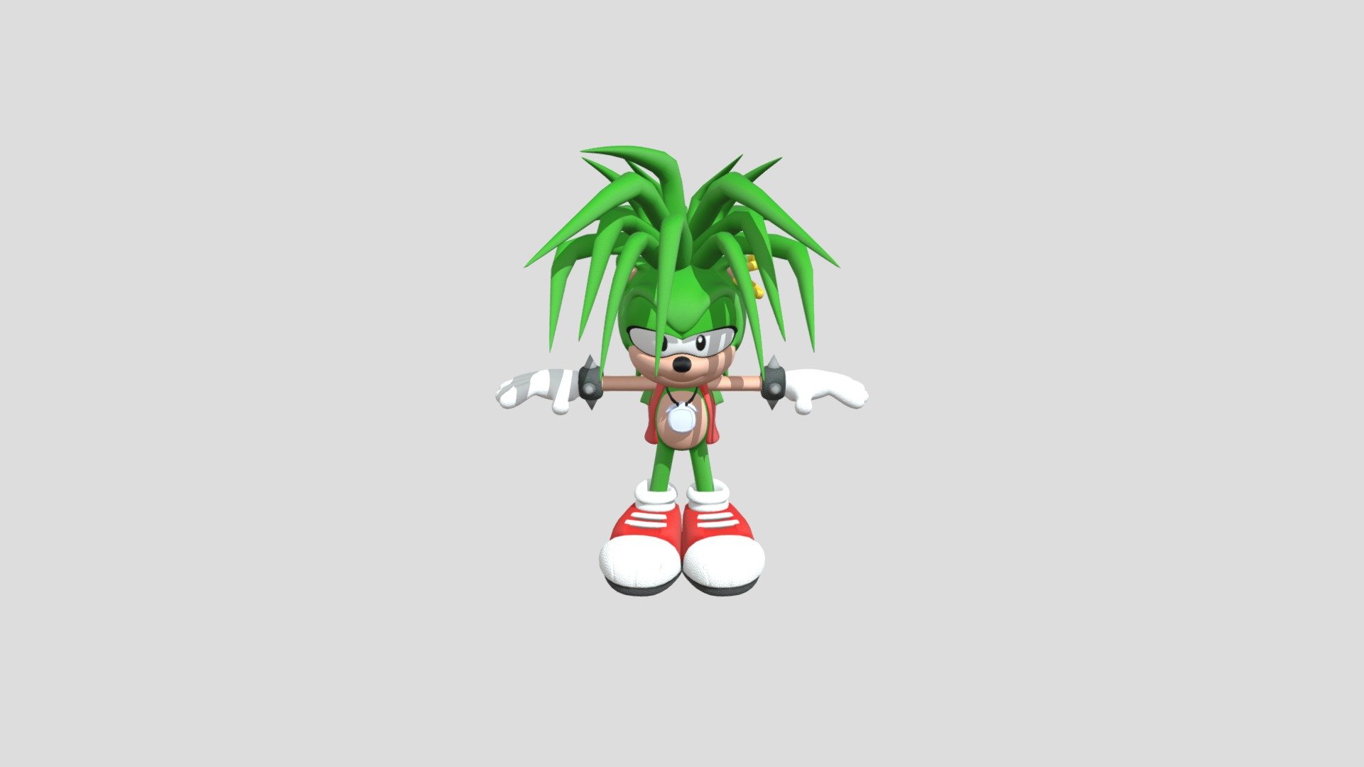 Manic The Hedgehog - Download Free 3D model by anderlenolan [0d7ed61 ...