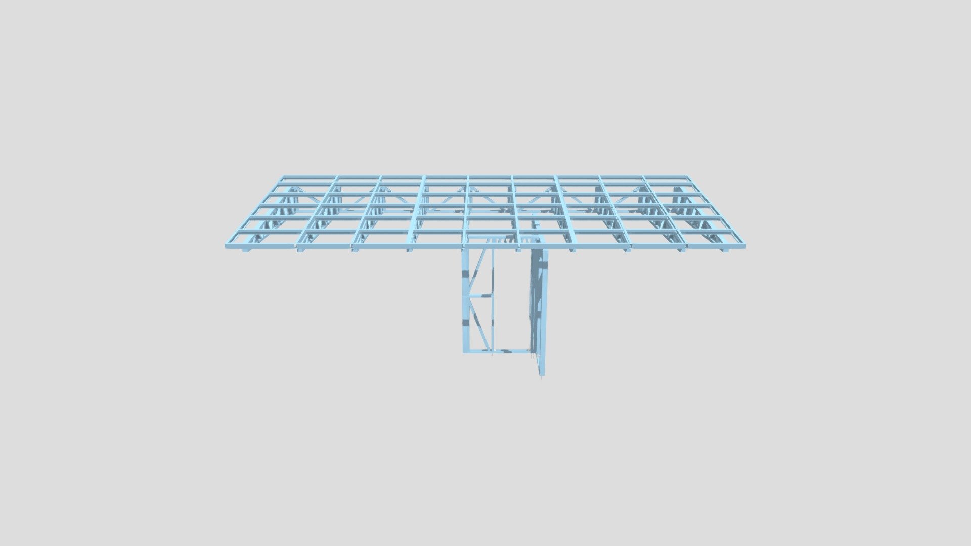 Bungalow Rev. 2, only roof and int. walls - 3D model by Framework ...