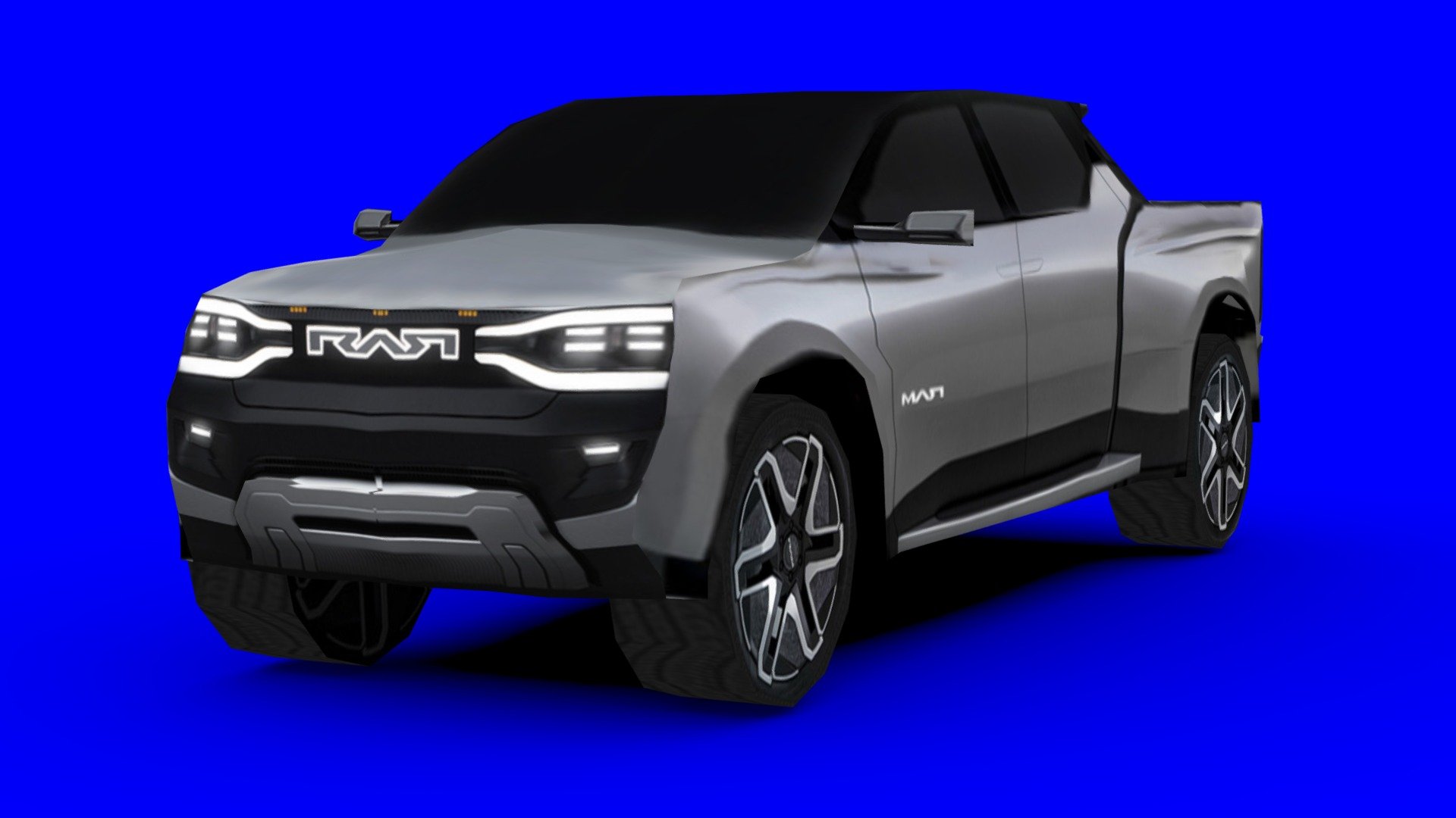 Ps1 Low-poly 2023 Ram 1500 Revolution Concept - Download Free 3D model ...