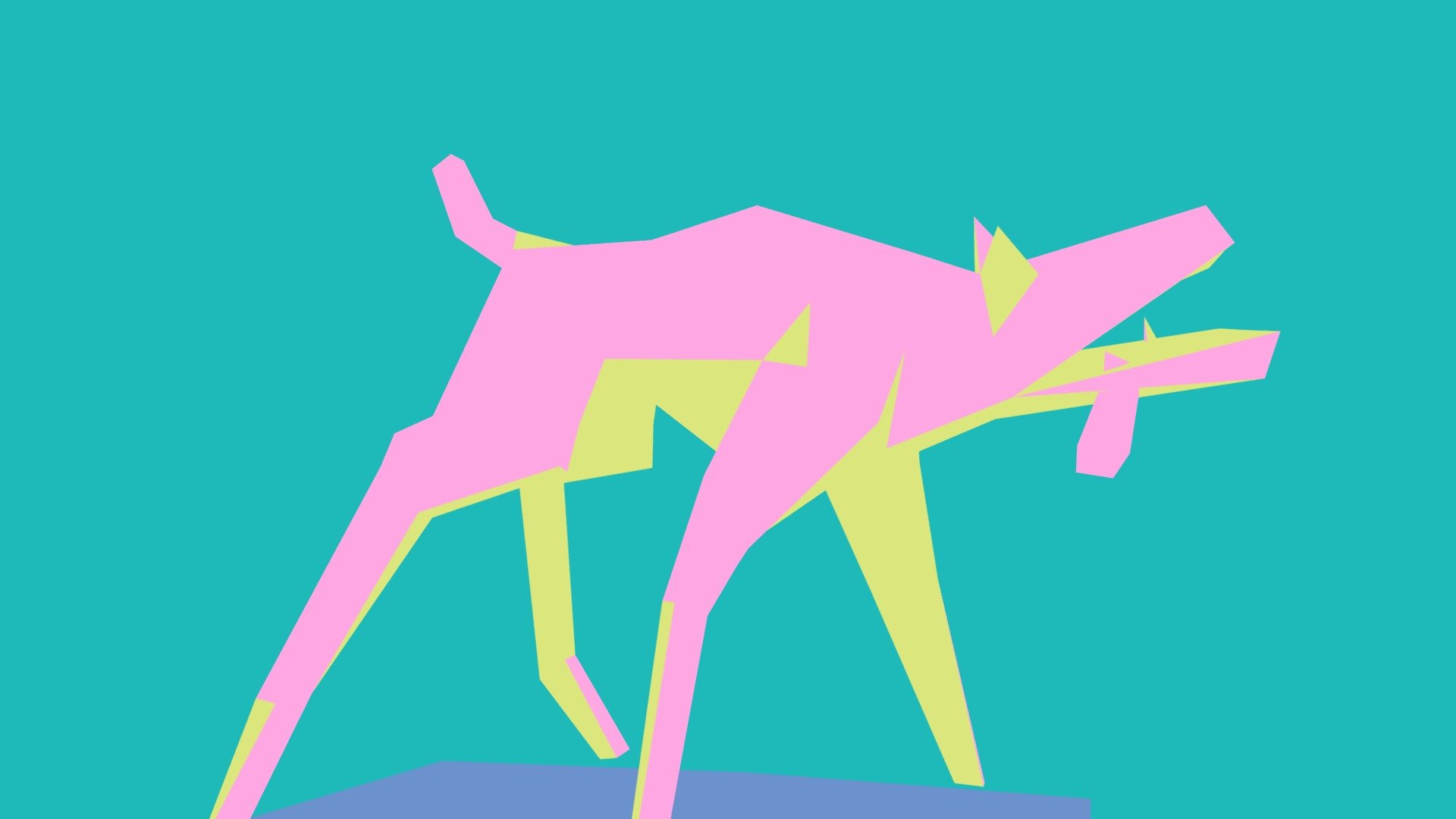 Blocky dog - 3D model by mutantcodpiece [0d83808] - Sketchfab