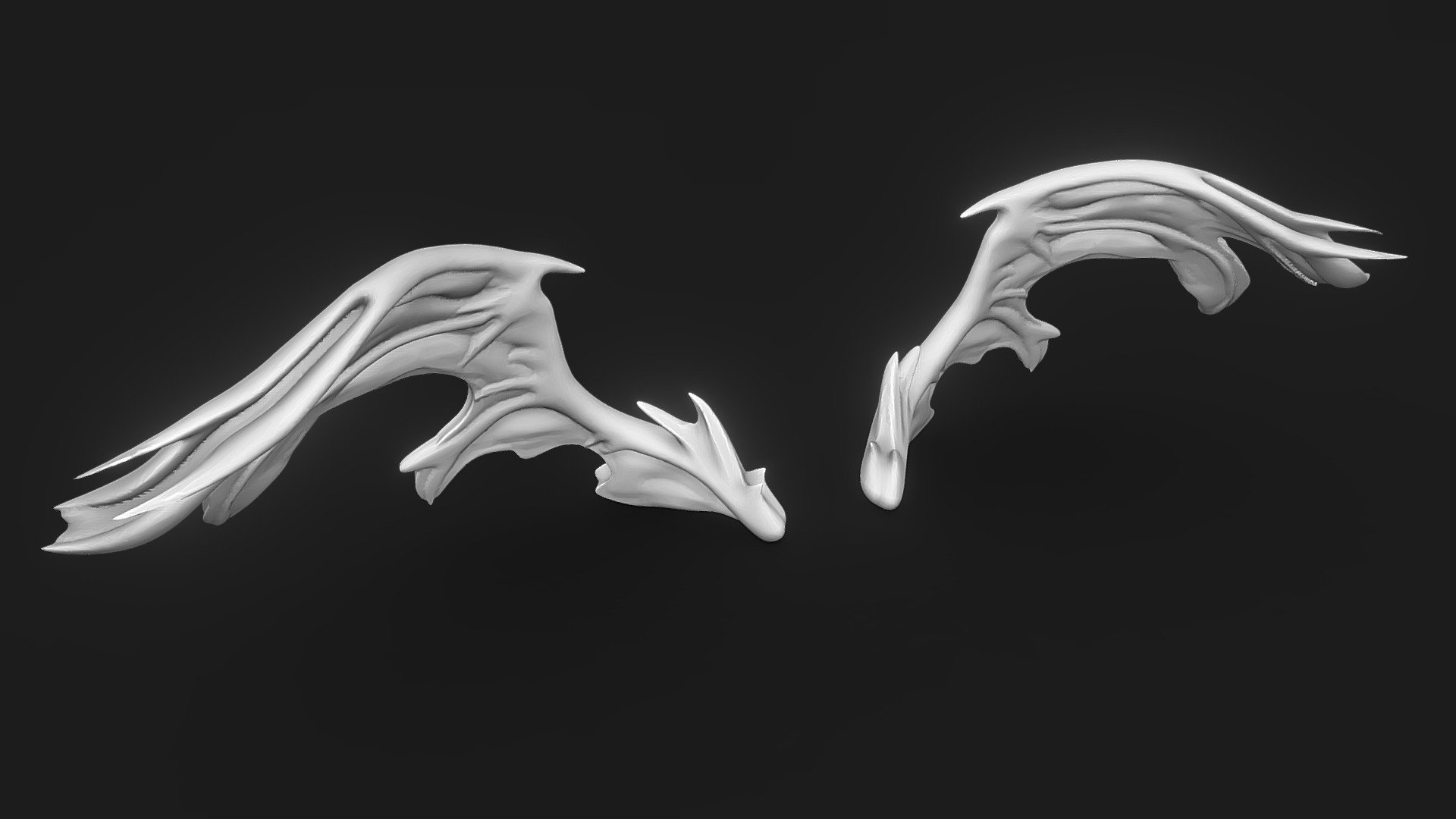 Simple Dragon Wings - Buy Royalty Free 3D model by Alexandria Maharaj ...