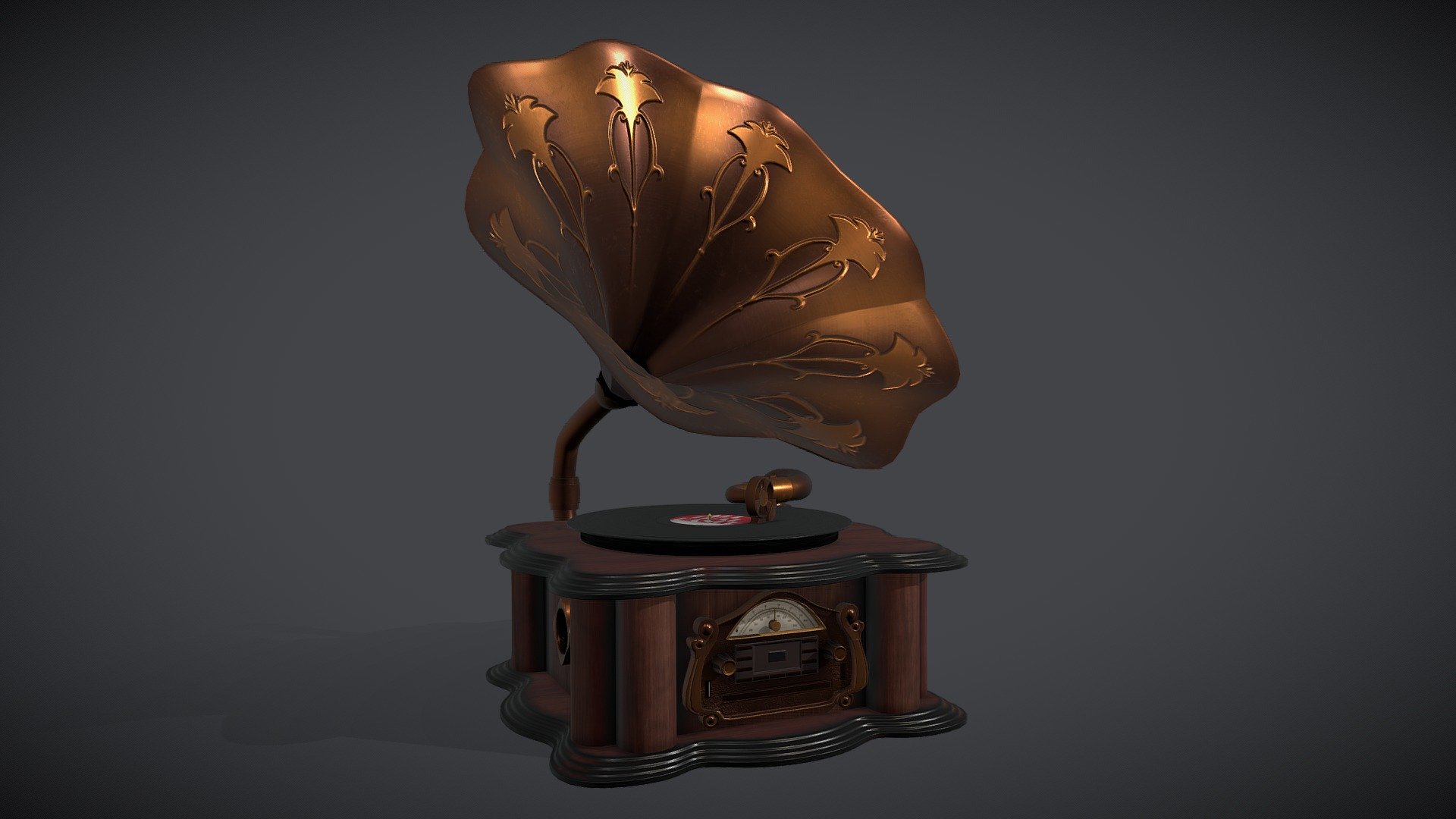Modern Phonograph - 3D model by deltari2 [0d88d25] - Sketchfab