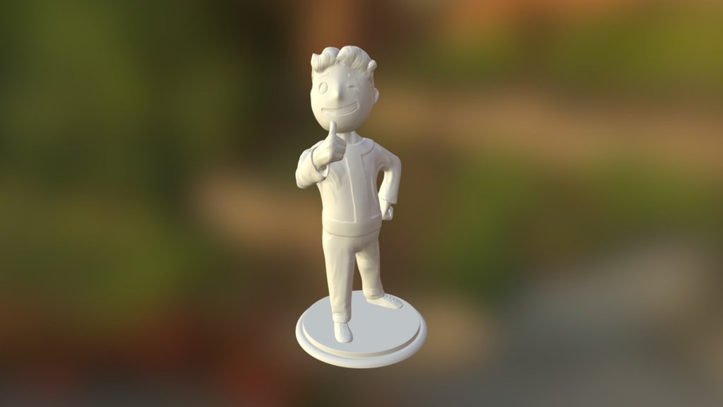 Vault Boy - 3D model by ImagineThat-3D [0d8a4fd] - Sketchfab