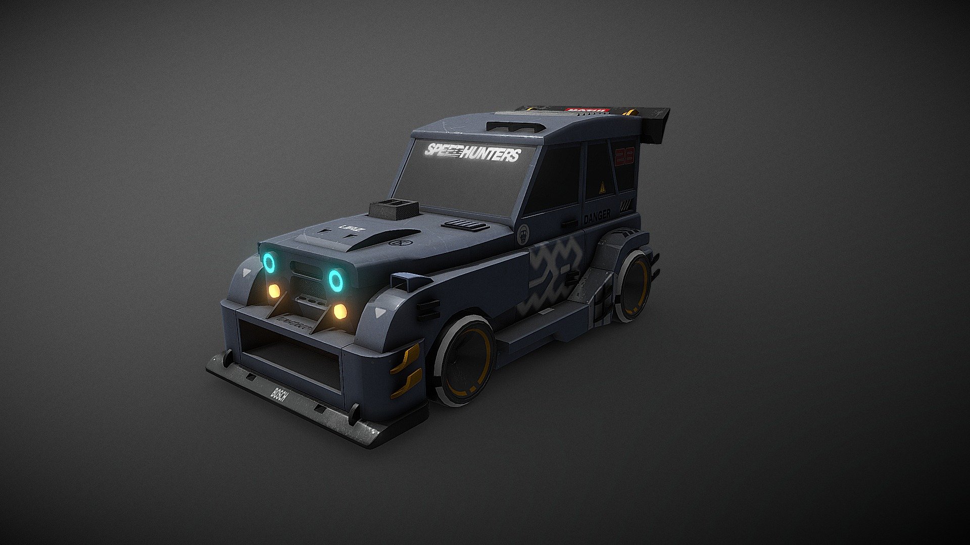 Widebody Cyber Jeep - 3D model by Tracera (@weiwei2372) [0d8b7be ...