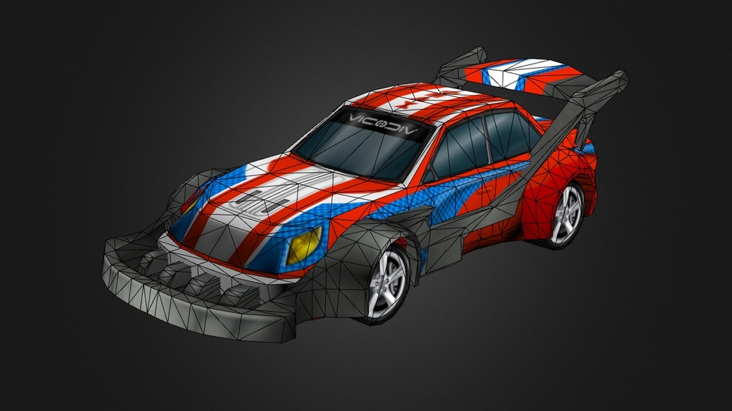 rally car - 3D model by cynlor [0d8c1aa] - Sketchfab