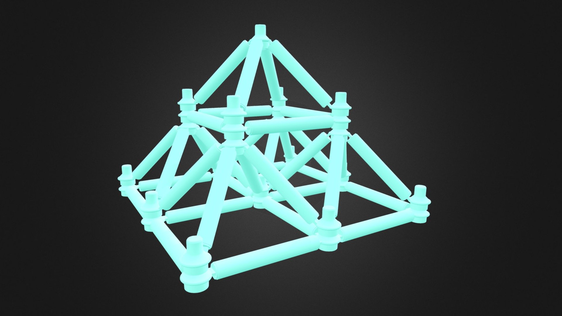 Fractal Pyramid Glow - 3D model by AstroLogix [0d8c400] - Sketchfab