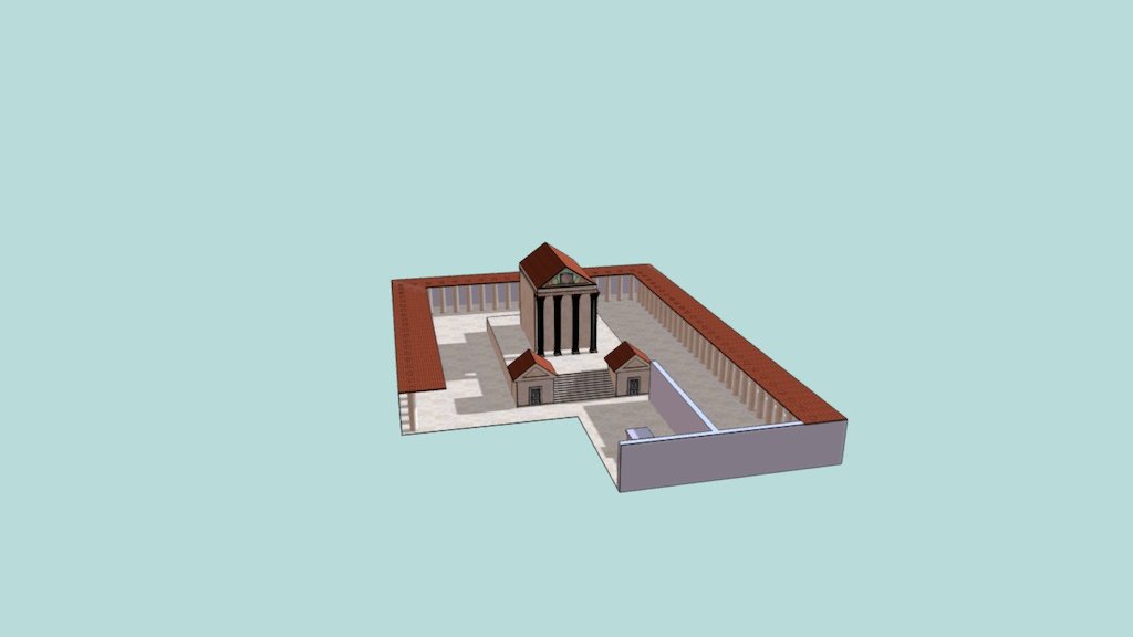 Temple of Sulis Minerva - 3D model by snla [0d8c64b] - Sketchfab
