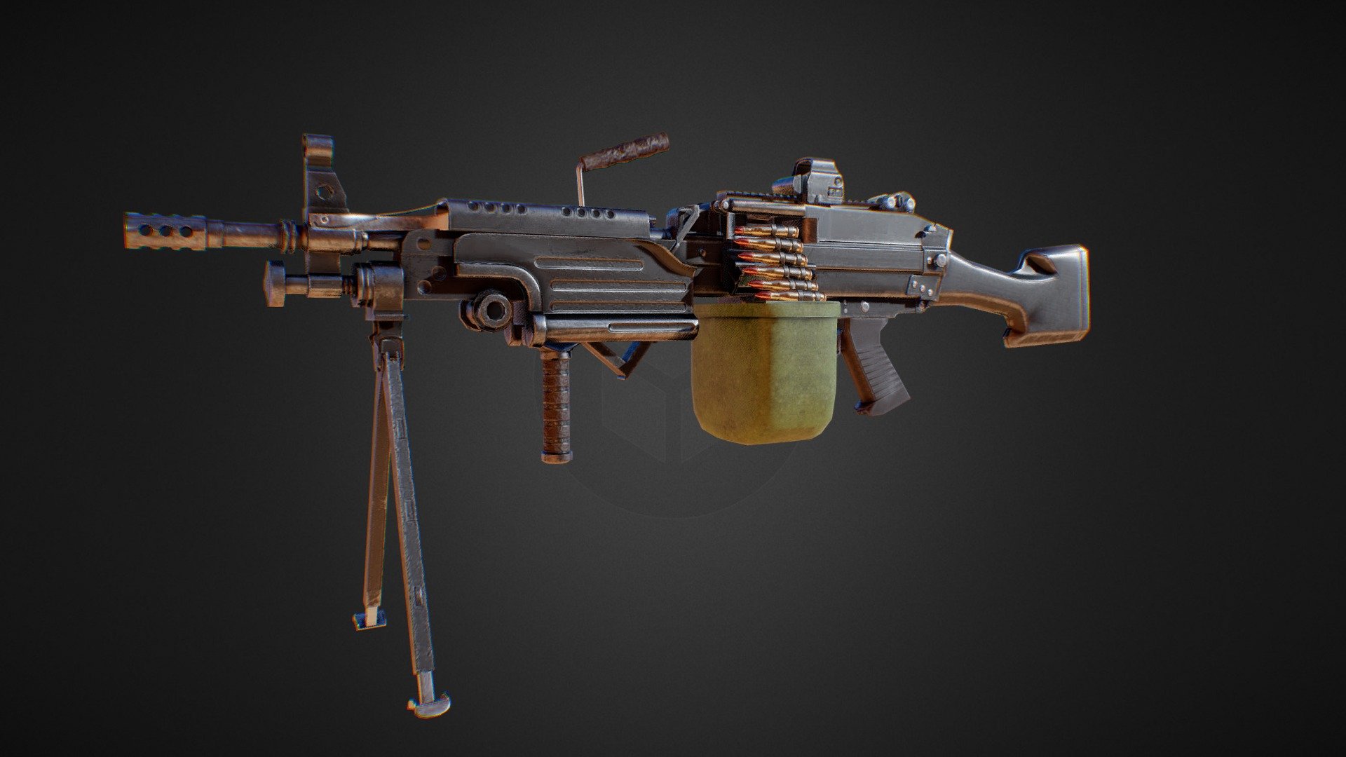 M249 - 3D model by RoohianMax [0d8ced5] - Sketchfab