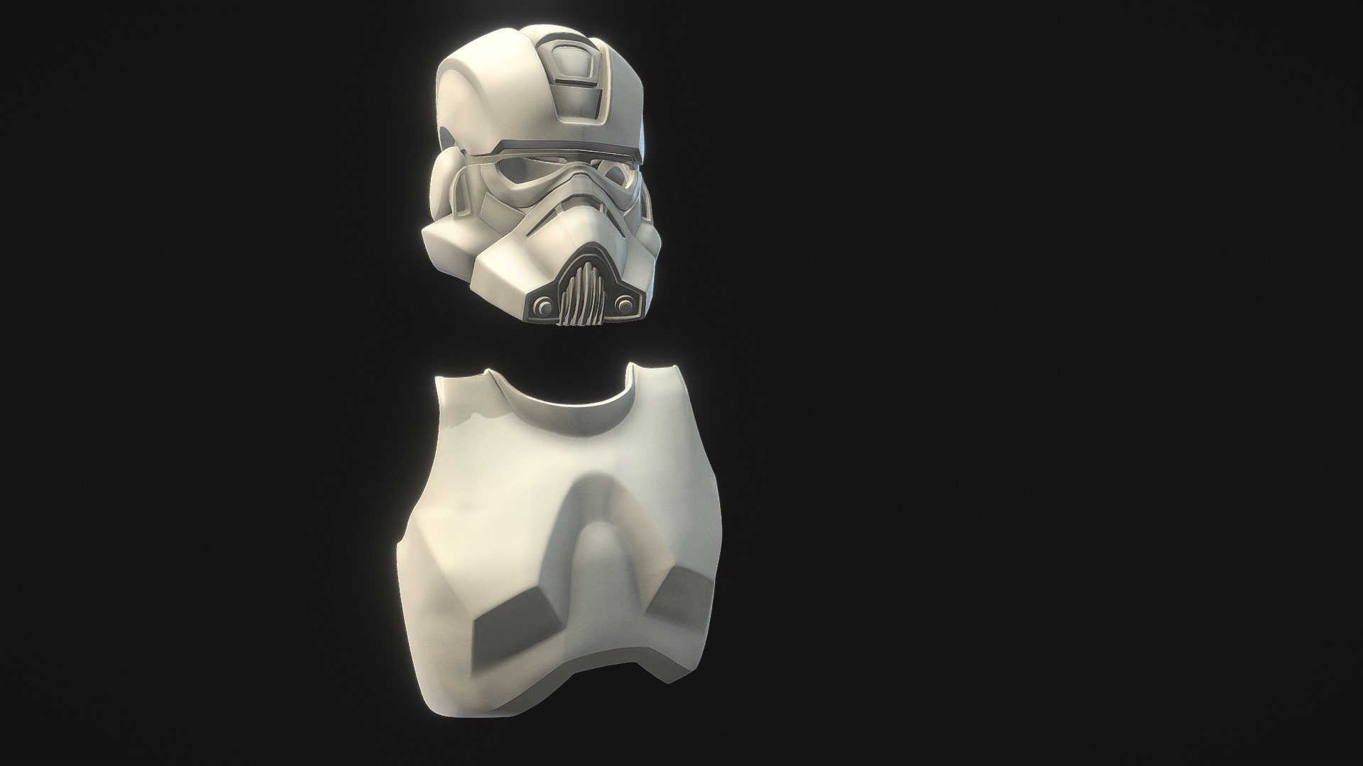 3D Printable Clone Engineer helmet, body armor - Buy Royalty Free 3D ...