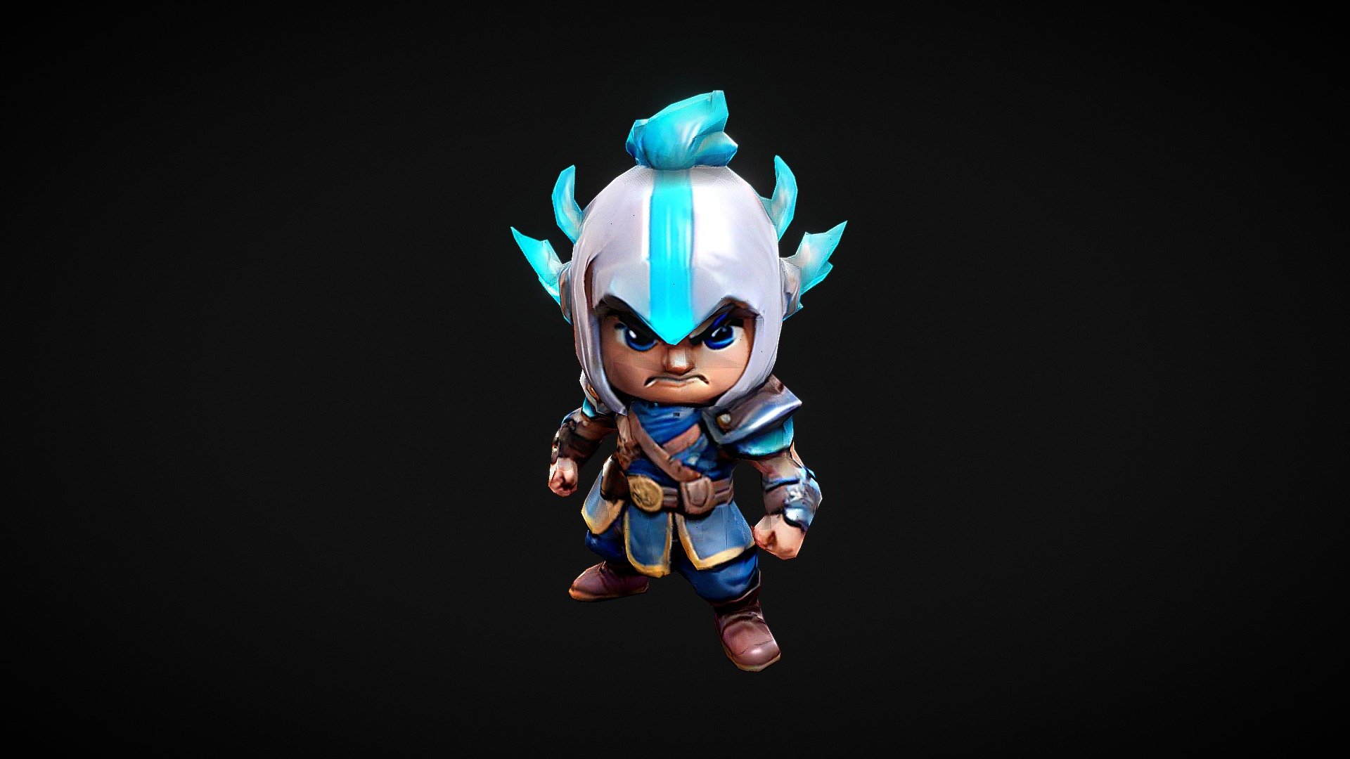 "Angry" Fighter - Download Free 3D model by klrxyz [0d900ab] - Sketchfab