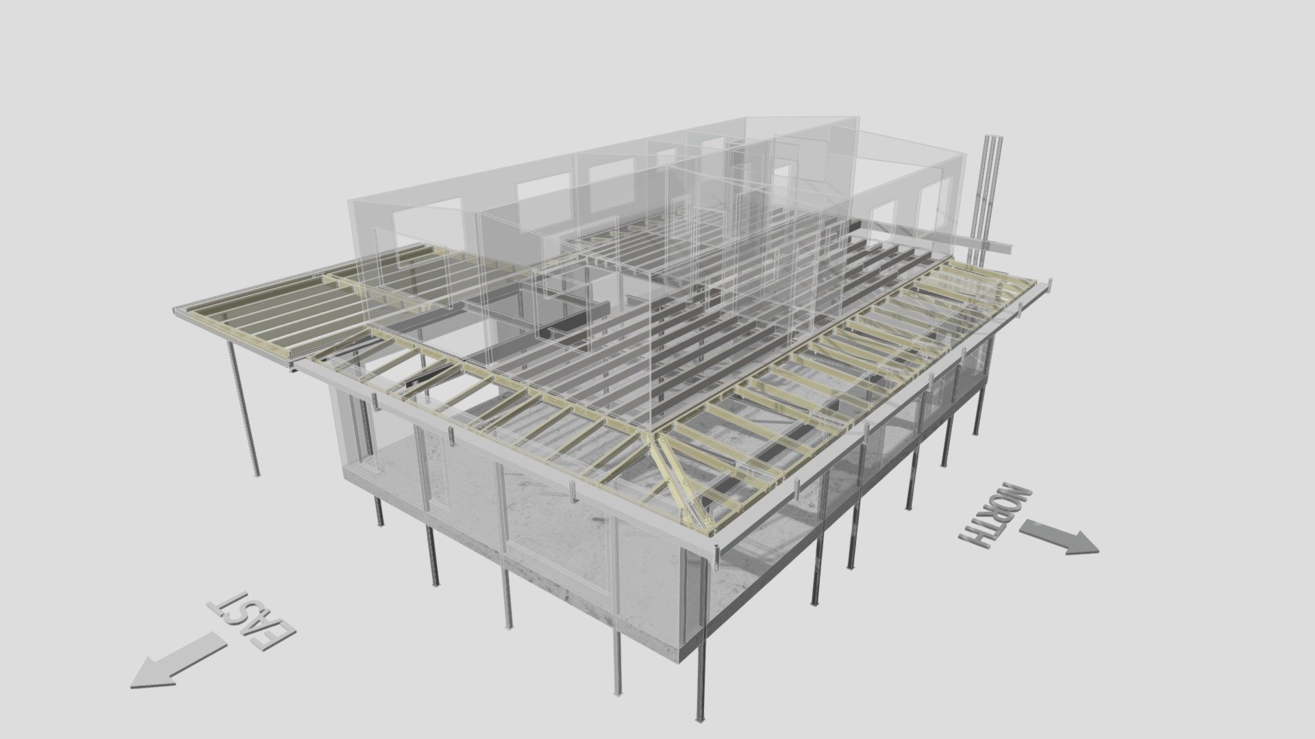 Lower roof structure - 3D model by virtconstruction [0d90303] - Sketchfab