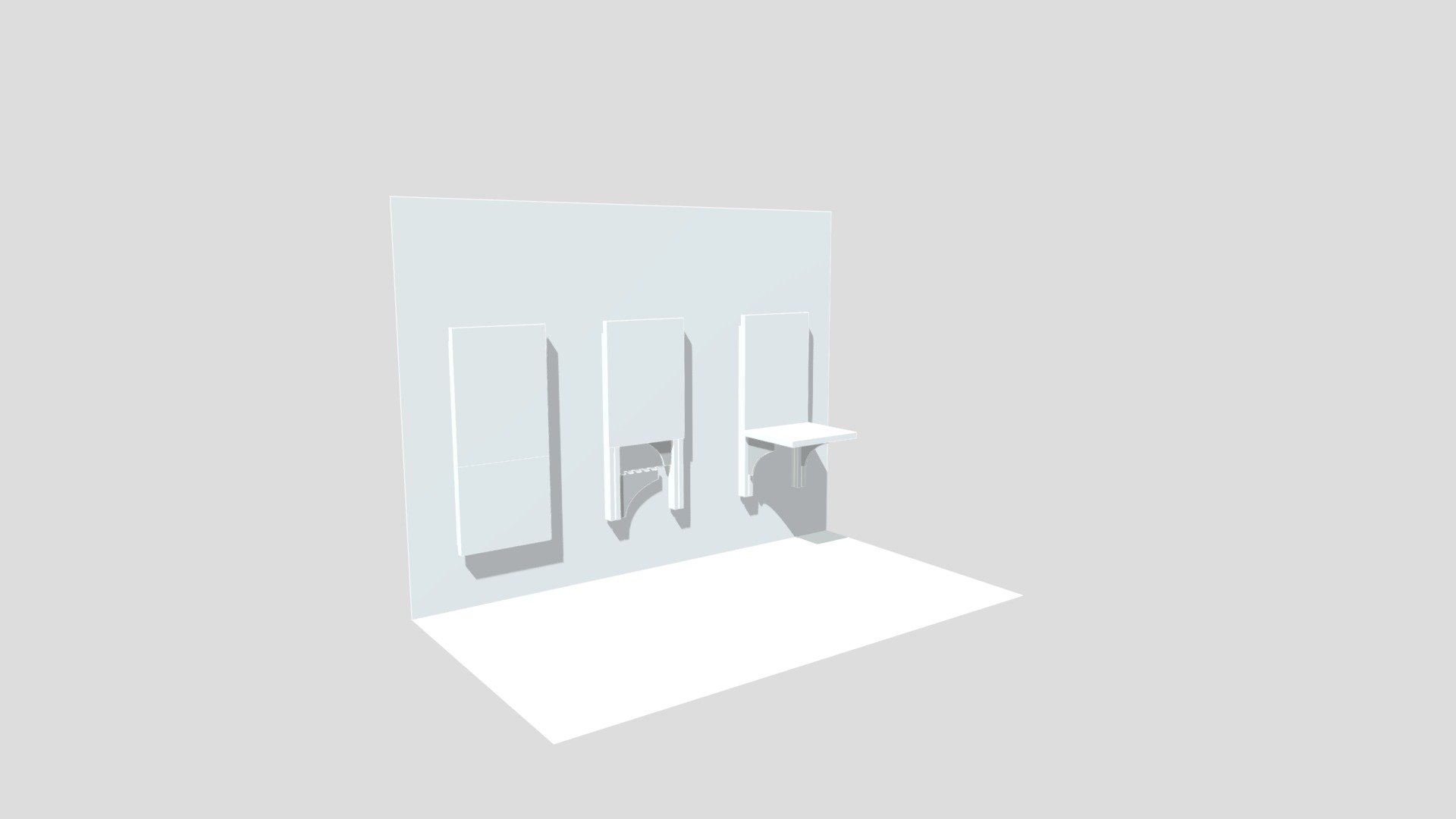 Table-on-the-wall - Download Free 3D model by Sflex [0d9252e] - Sketchfab