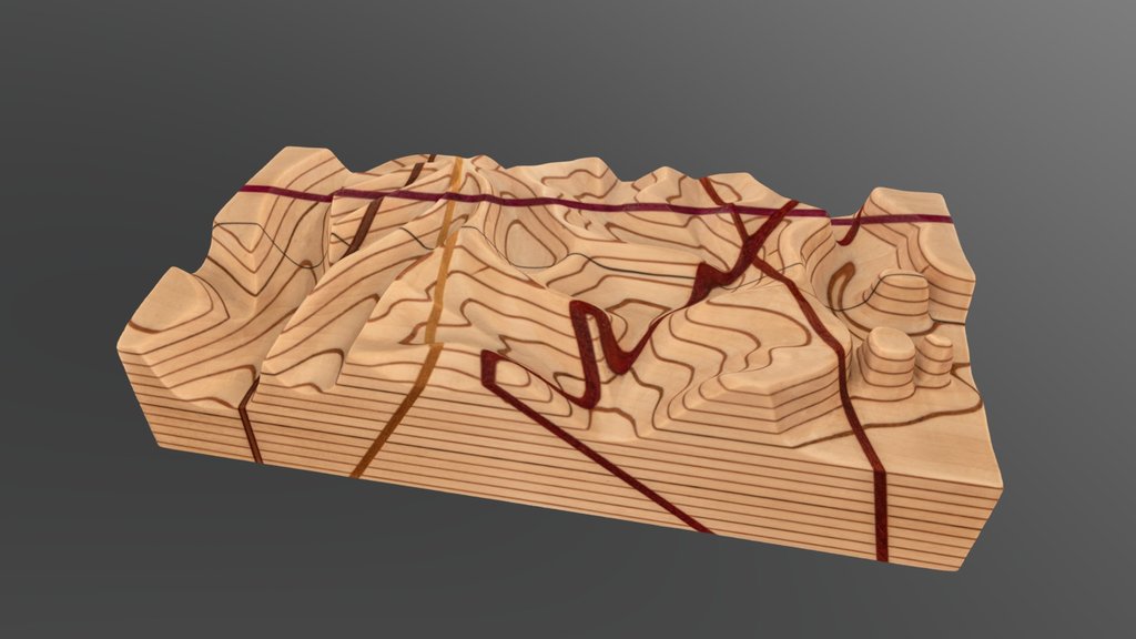 Geologic Block Models - Topography - A 3D model collection by ...