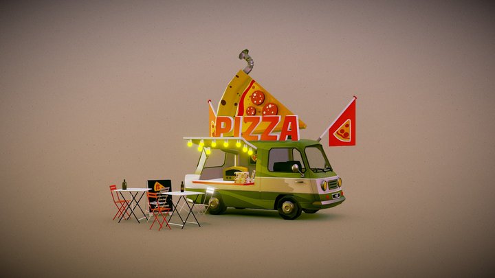 Foodtruck 3D models - Sketchfab