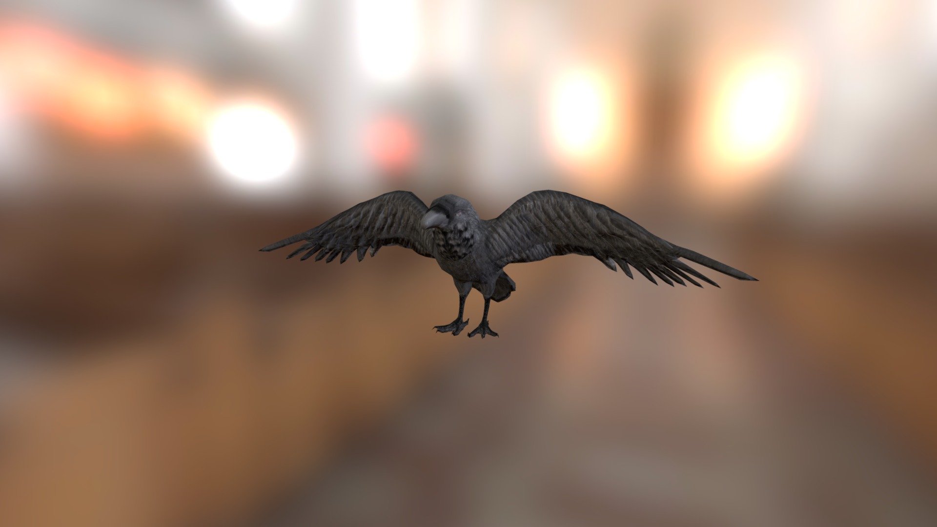 Raven - 3D model by kallisti [0d96430] - Sketchfab