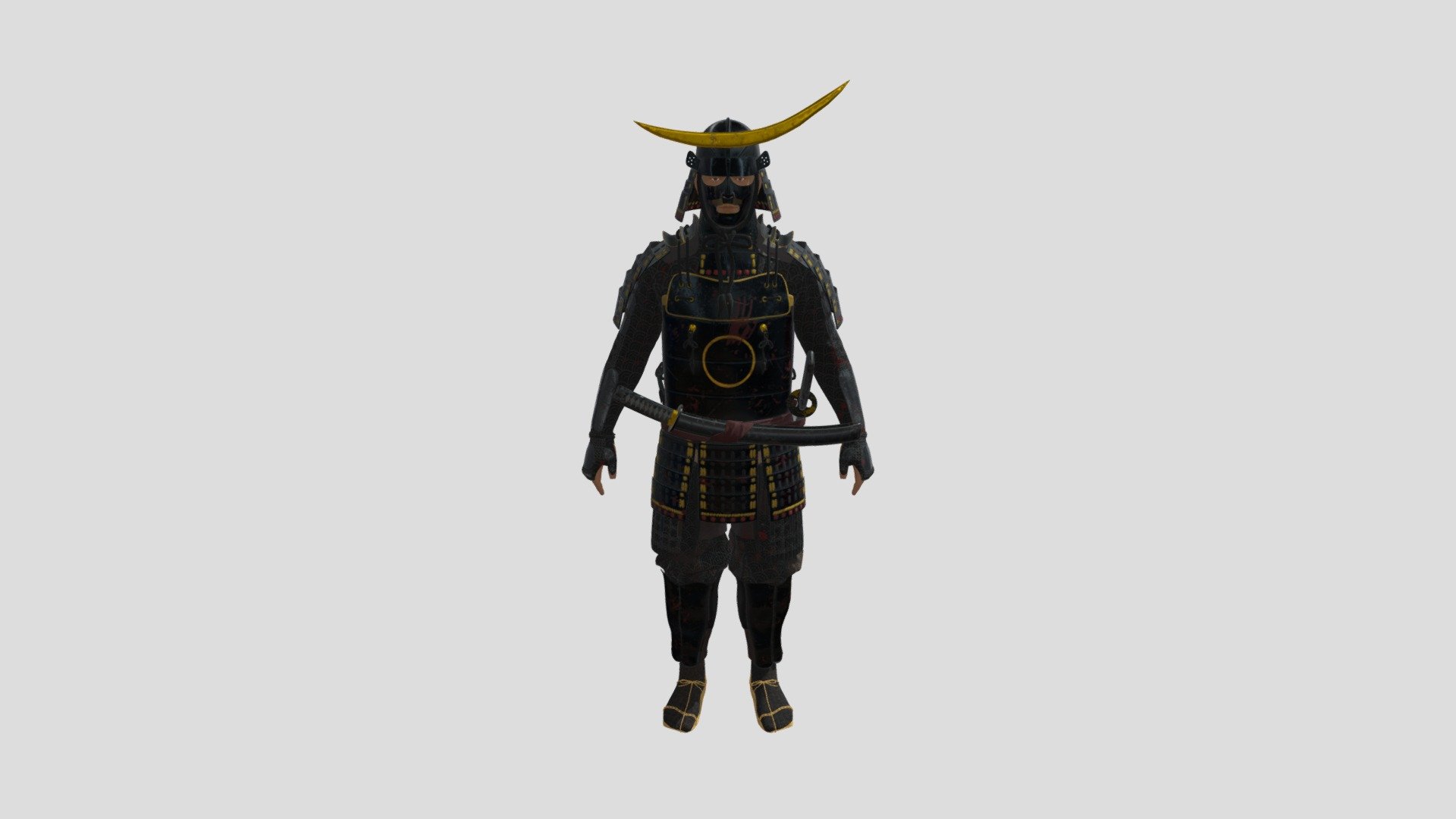 Samurai (War-Torn) - Rest pose - 3D model by Louise Griffiths ...