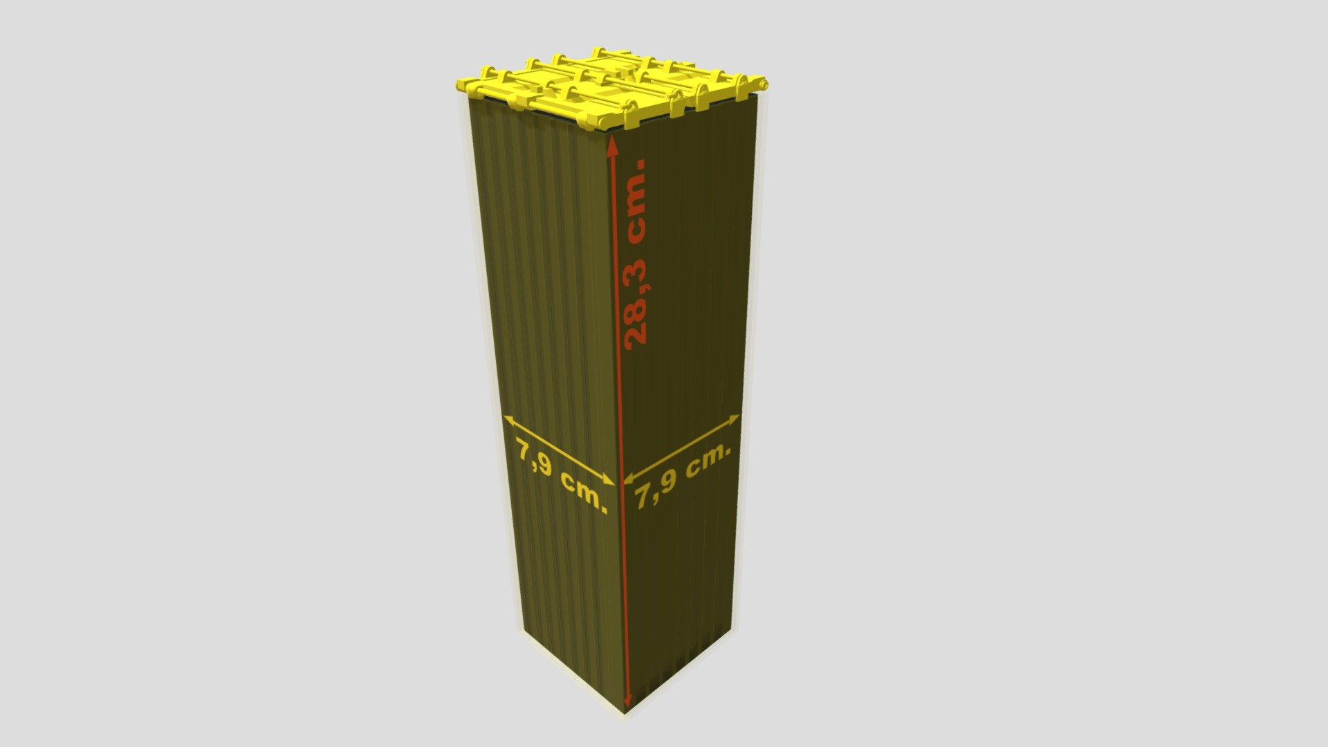 contenedor-medidas - 3D model by lordmarianx [0d9e370] - Sketchfab