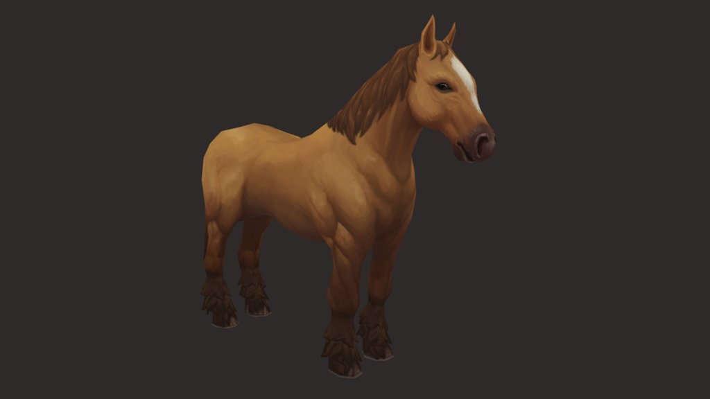 Hand painted Horse Model - 3D model by lucak [0d9e7b8] - Sketchfab
