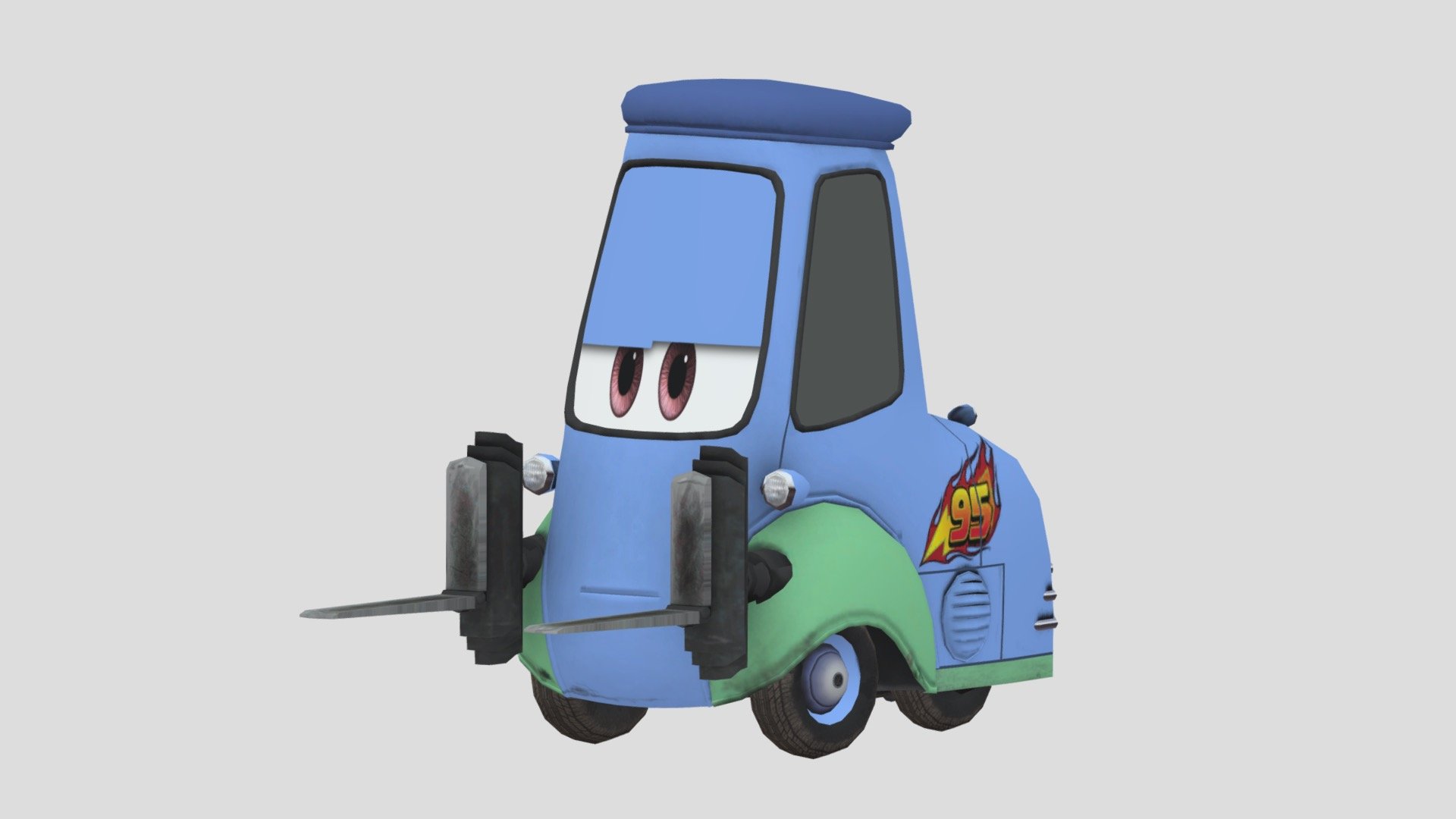 PS3 Cars 2 - Guido - Download Free 3D model by SMF Features Developed ...