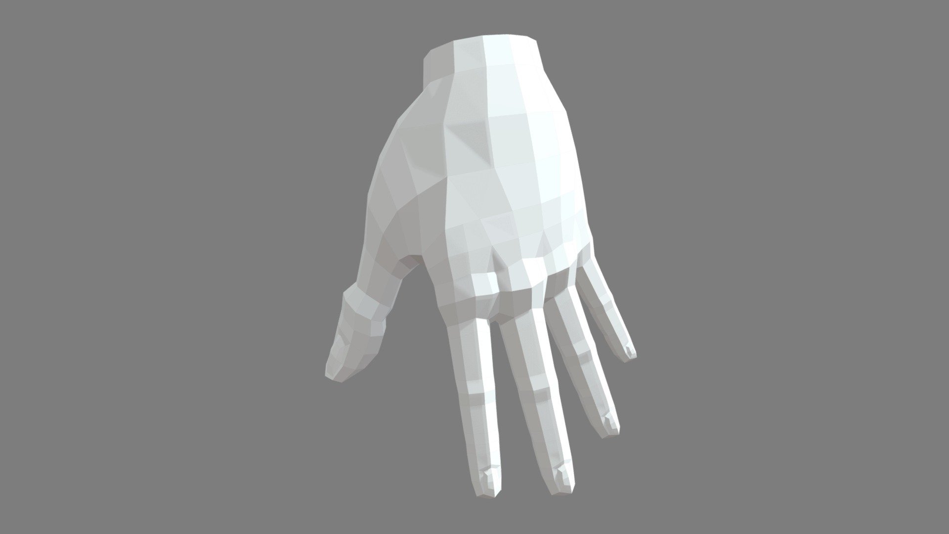 Low Poly Hand - 3D model by izquierdo [0d9ed5a] - Sketchfab