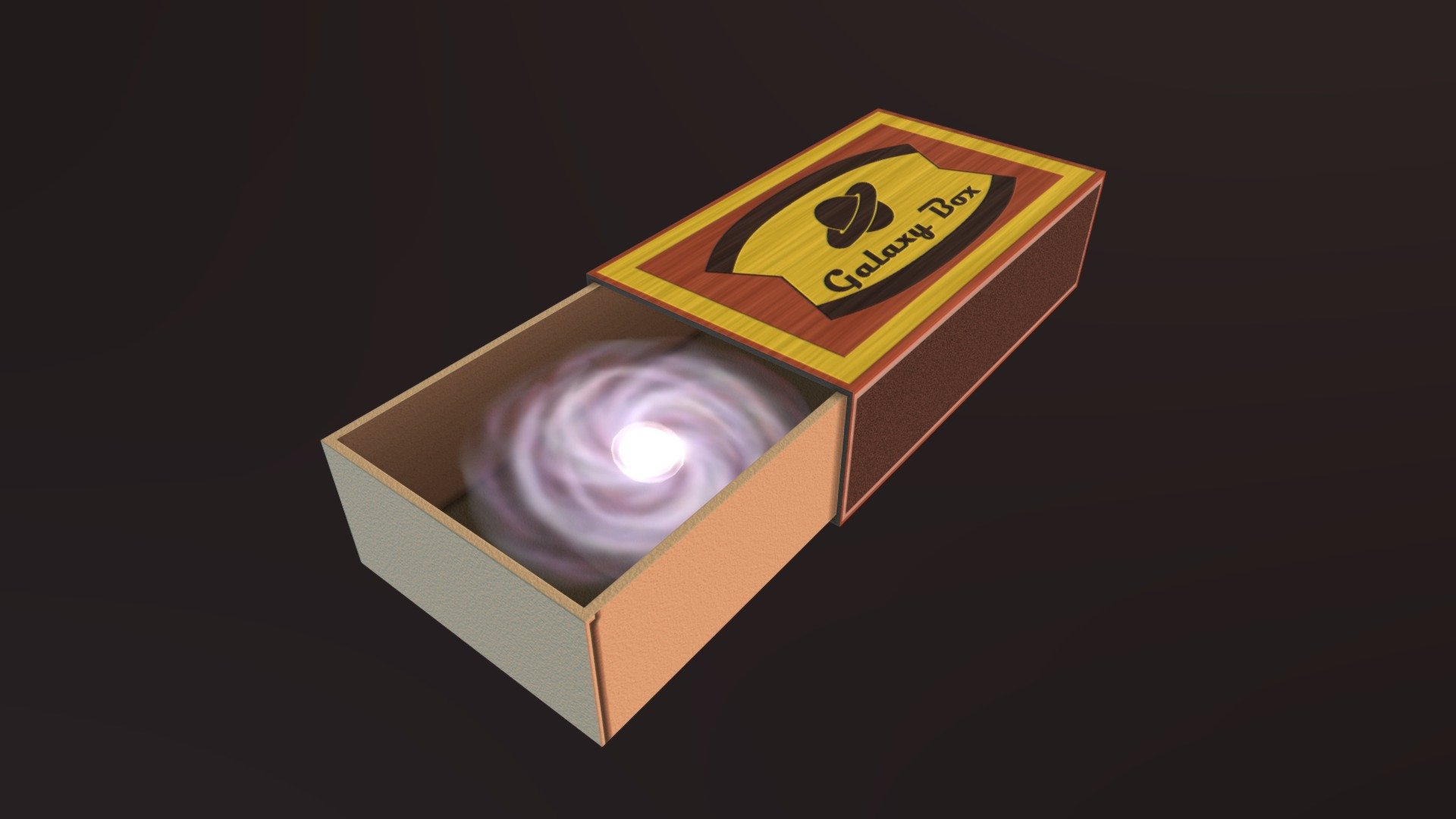 Galaxy in a matchbox - 3D model by LongHairedDude [0da05d1] - Sketchfab