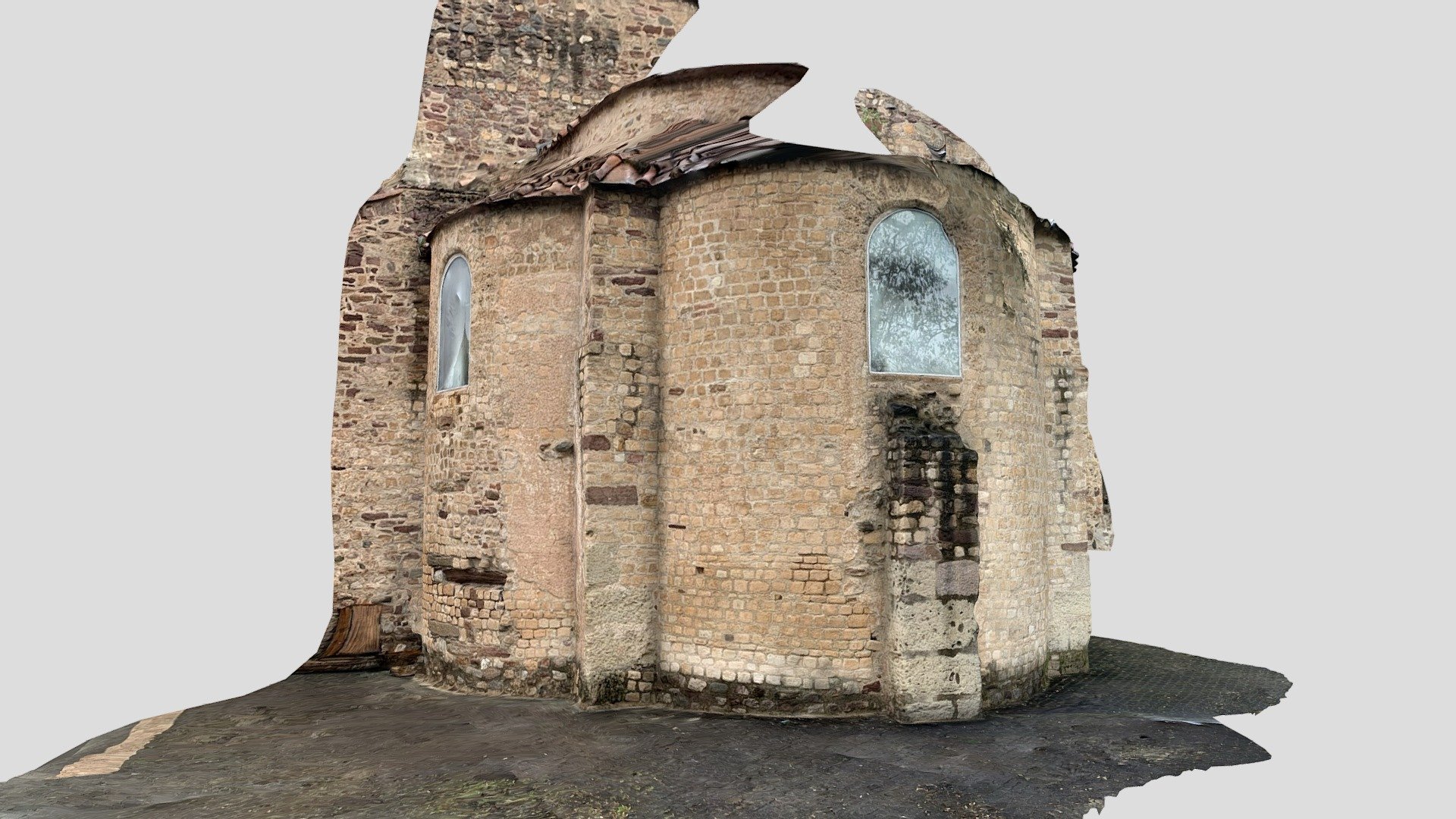 Absis de l'església de Sant Pere, Terrassa - Download Free 3D model by ...