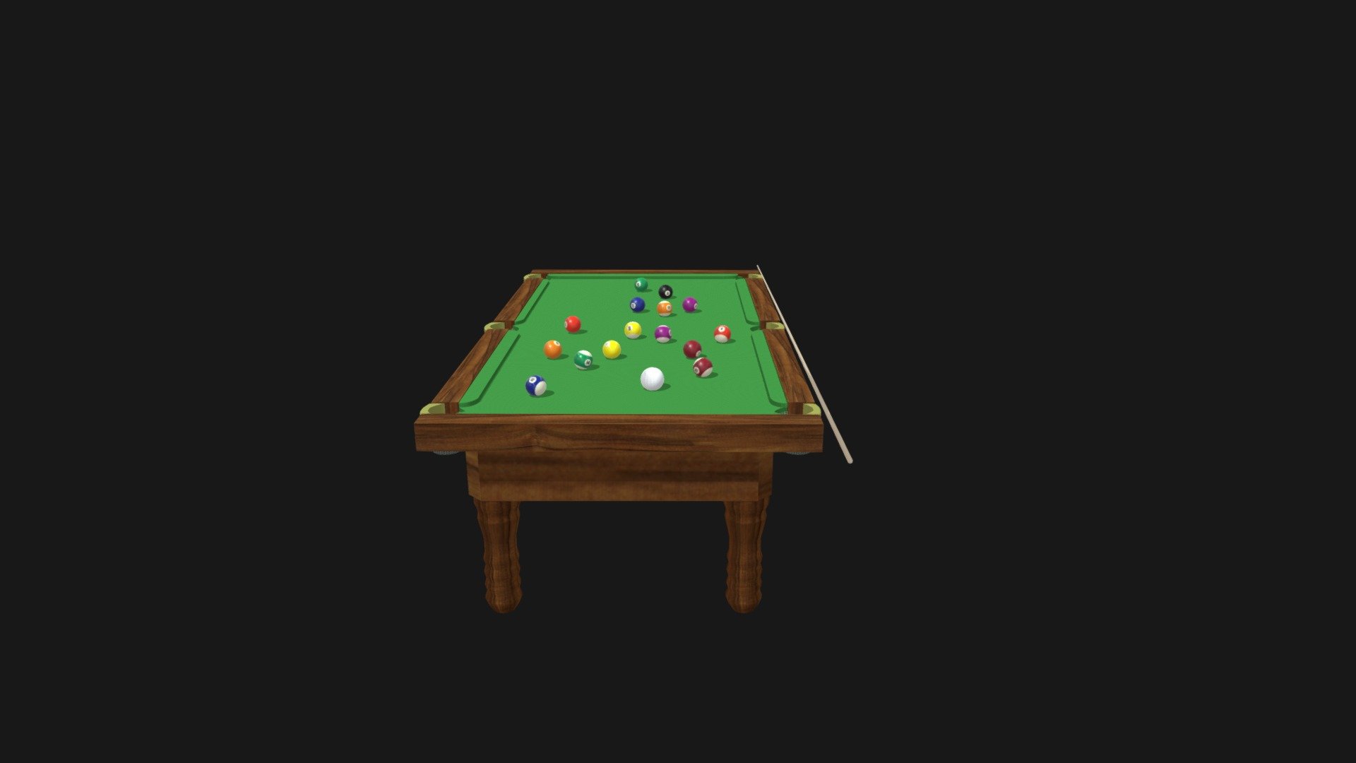 Pool Table - 3D model by David Haguewood (@Bitmate) [0da6aa2] - Sketchfab