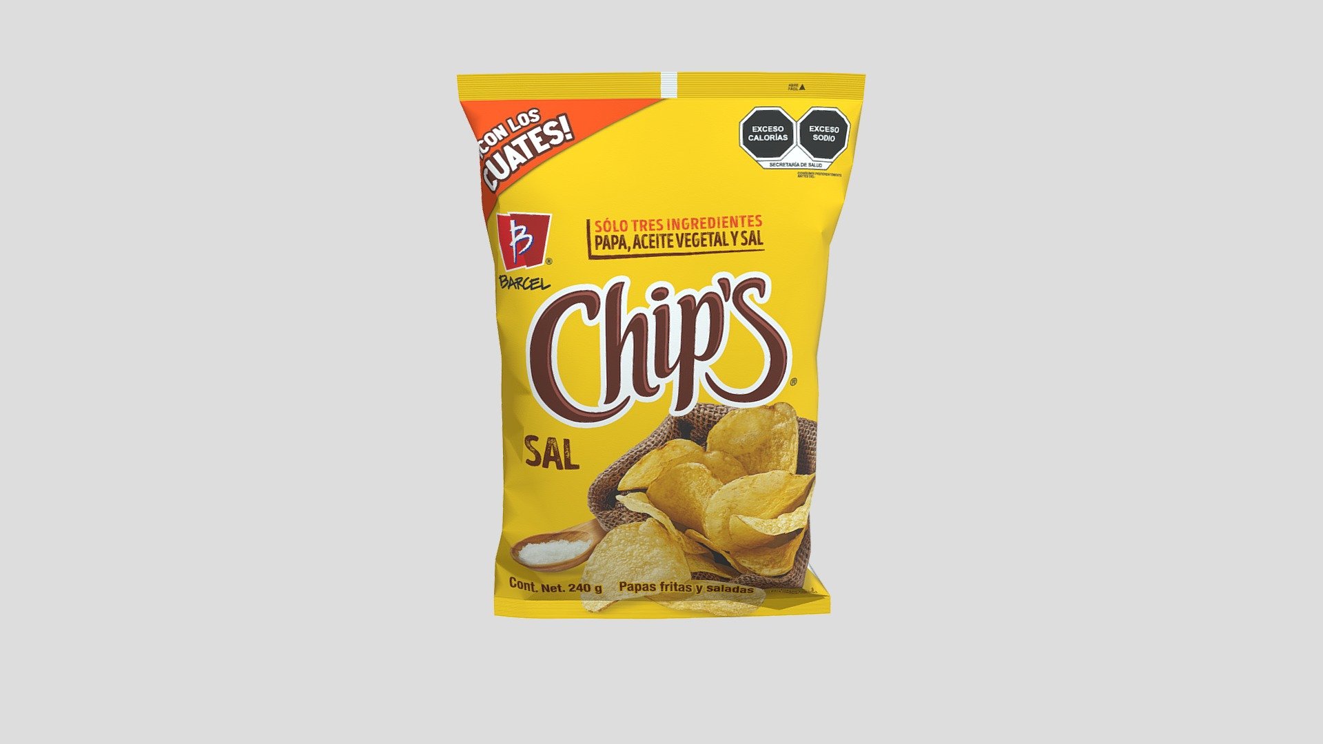 Chips Sal 240g 3d Model By Xiumtz [0daa367] Sketchfab