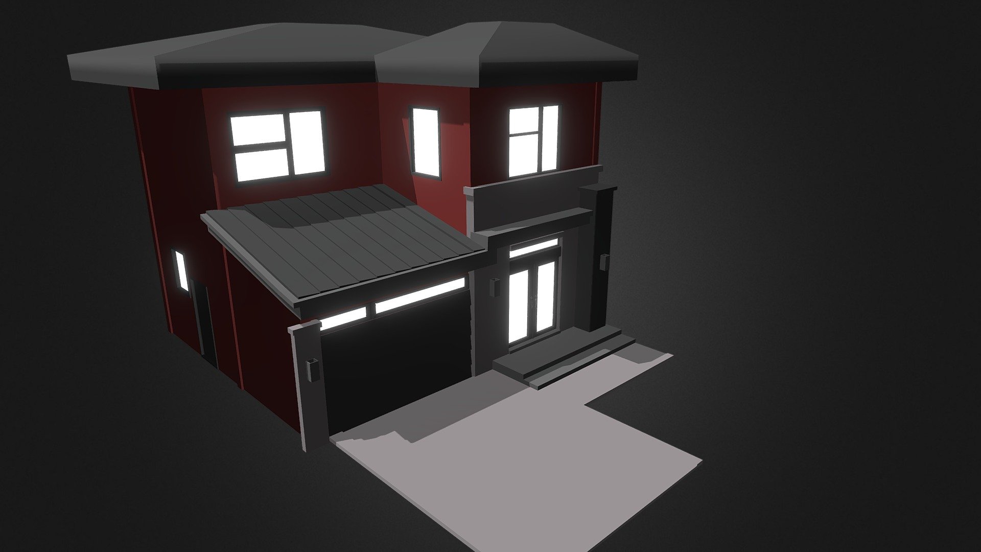 Cool Simple House - 3D model by neuro99 [0daa557] - Sketchfab