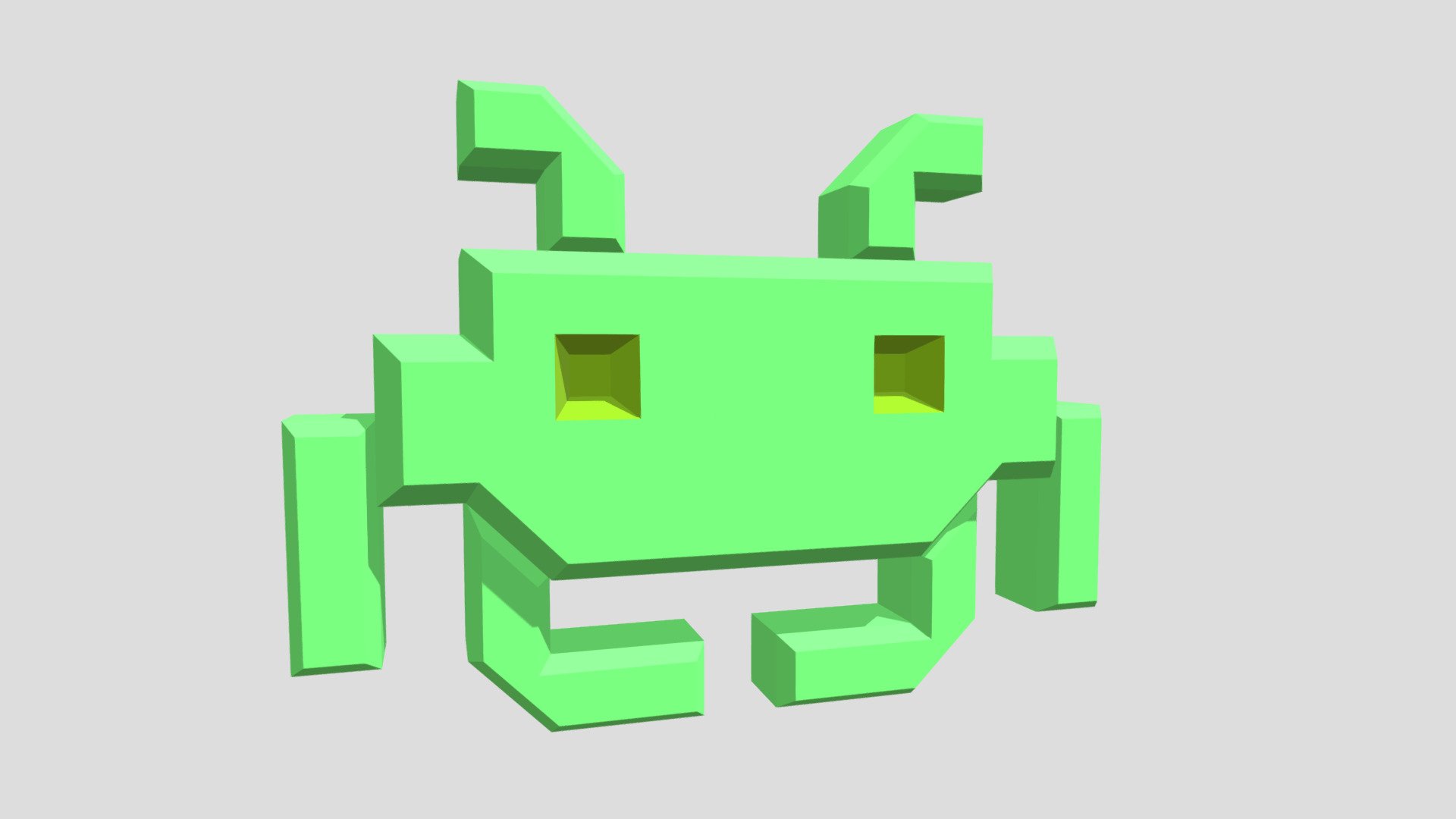 Space invader homage - Download Free 3D model by Trockk (@Timrockk ...