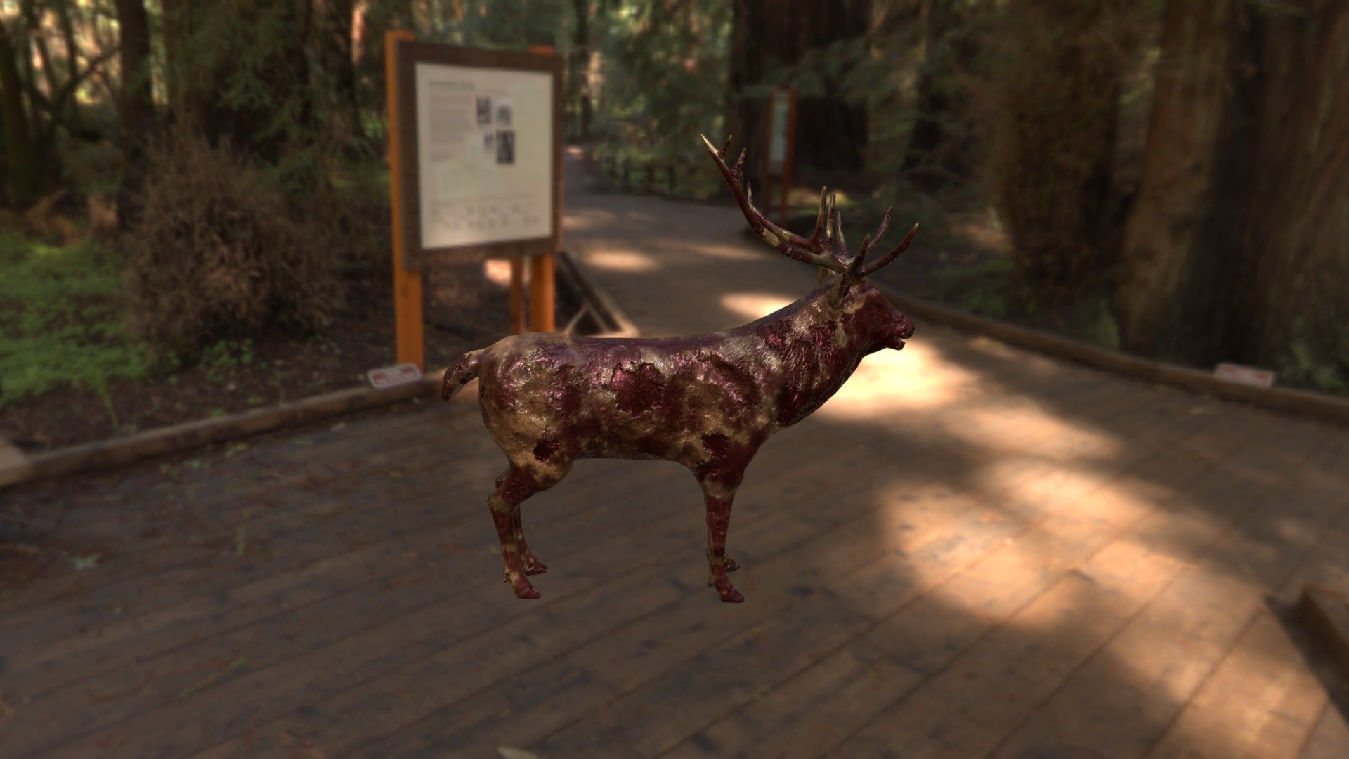 Stag dead - 3D model by wetpwnage [0daddbc] - Sketchfab