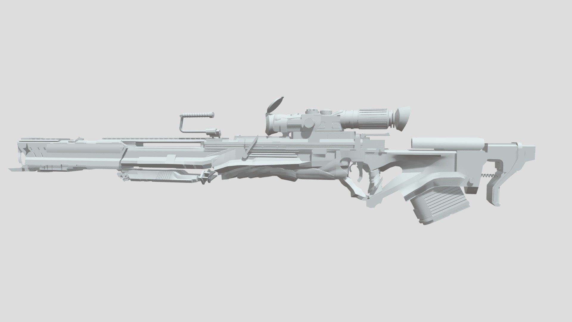 Futuristic Sniper - 3D model by MilanDobrita [0daedb6] - Sketchfab